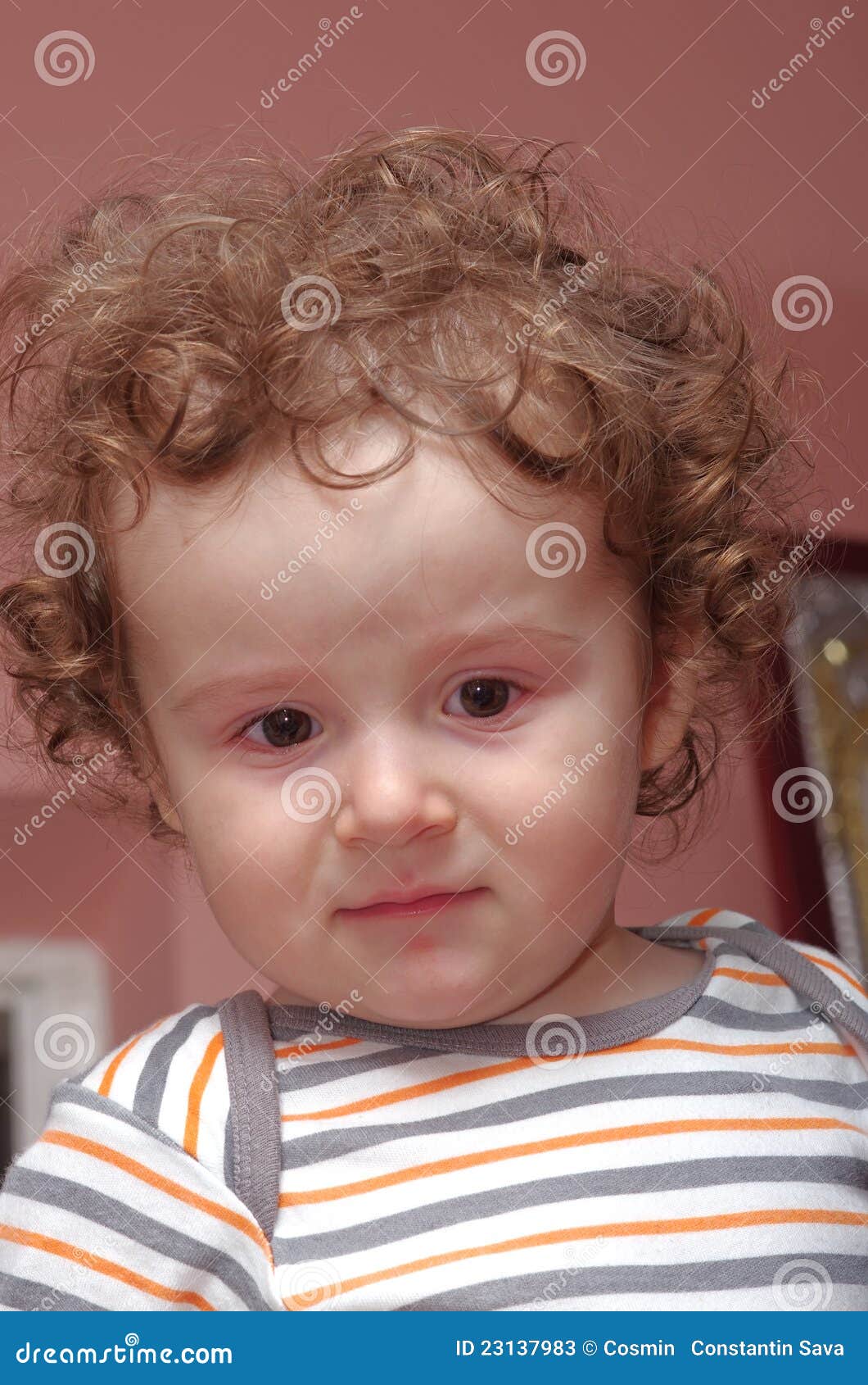 Sad little baby stock image. Image of small, alone, displeased - 23137983