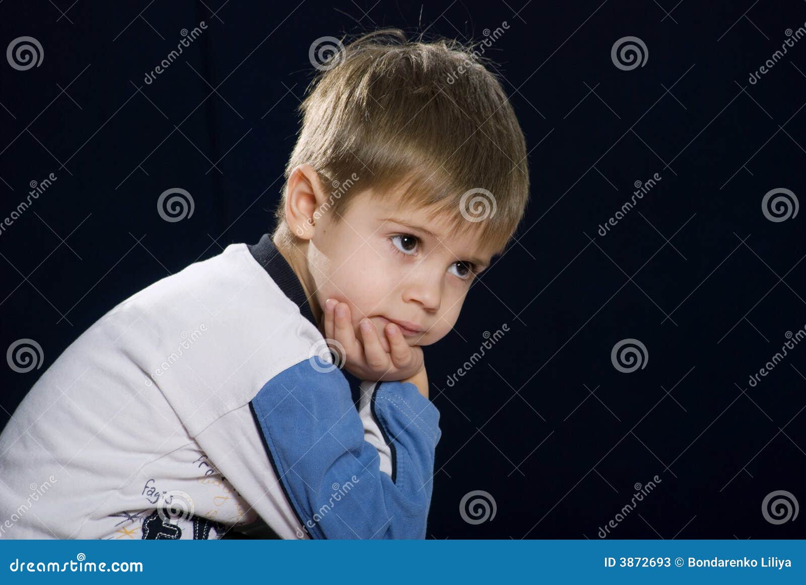 A sad little boy stock image. Image of think, wait, mood - 3872693
