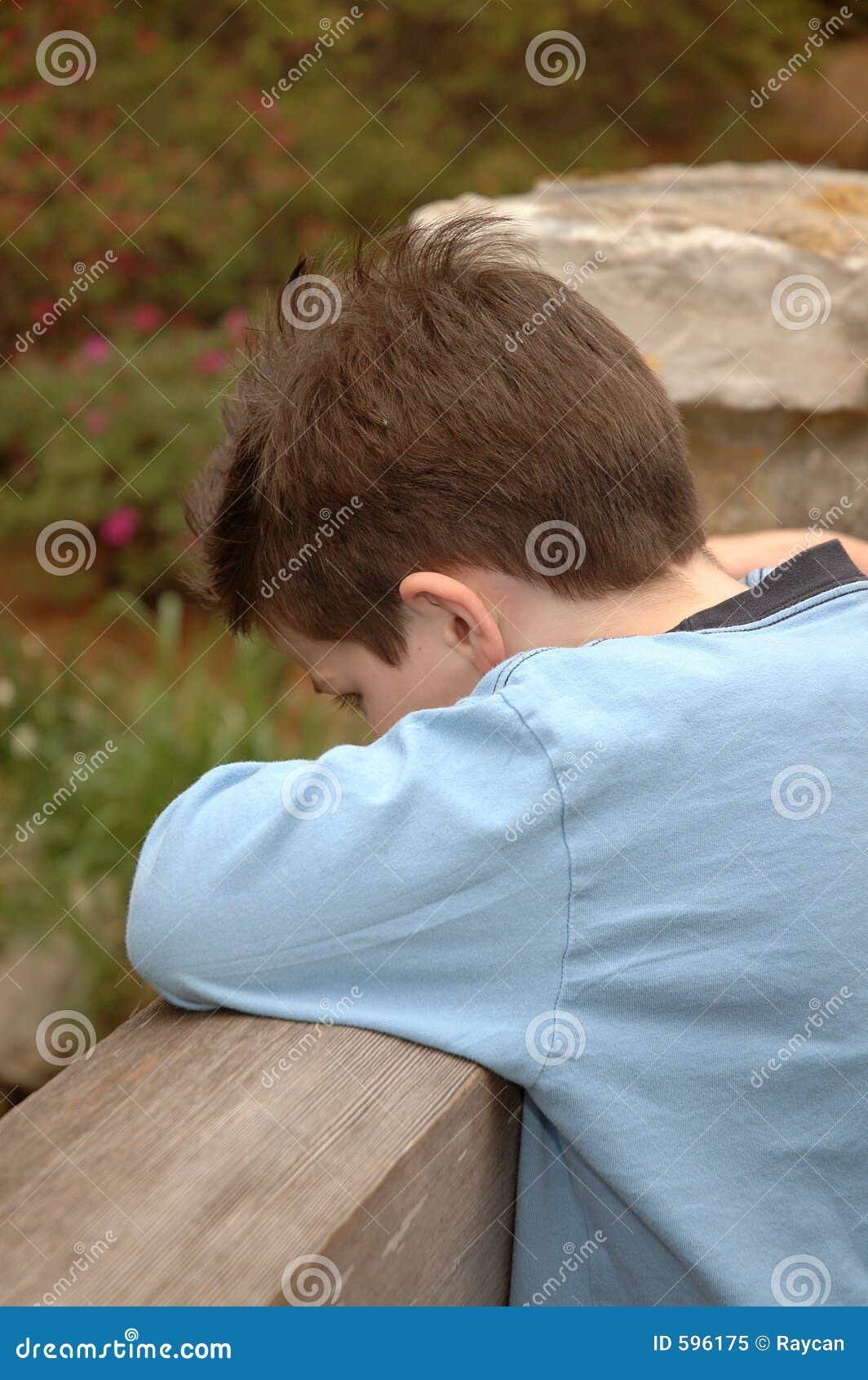 Sad Little Boy stock image. Image of young, hair, youth - 596175