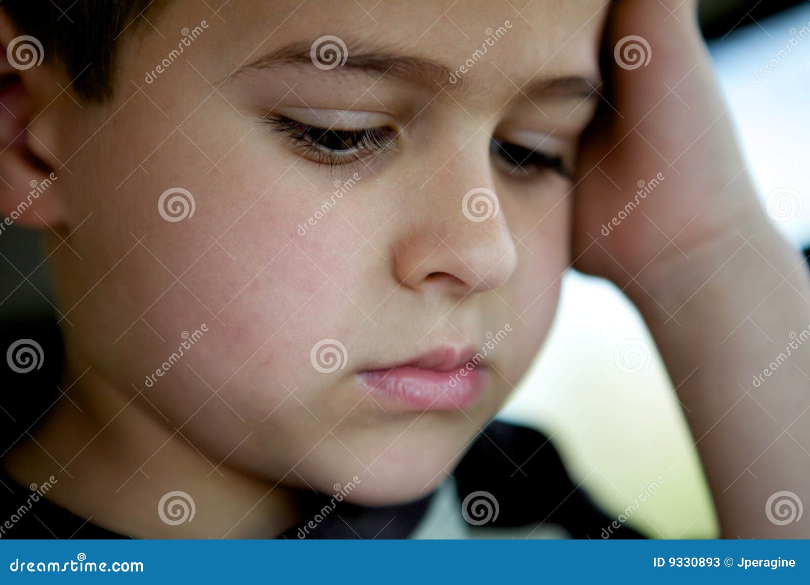 Sad Little Boy stock image. Image of eyes, preschool, goofy - 9330893