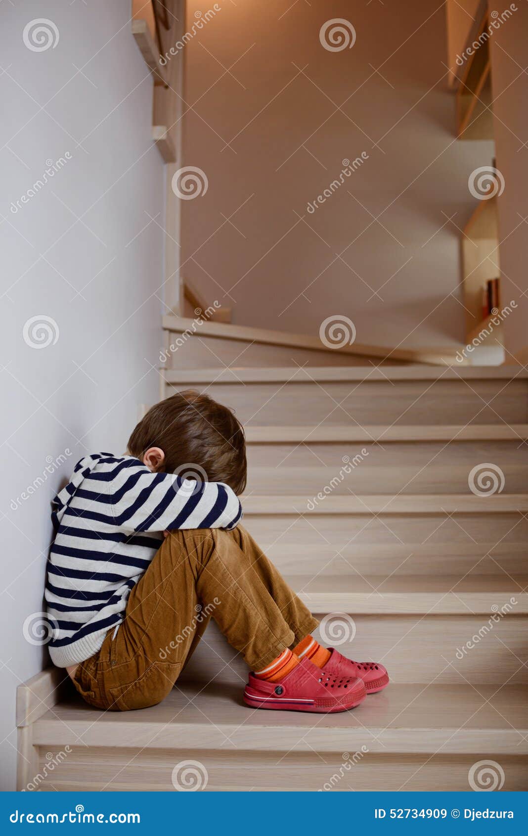 Sad Little Boy Crying Depressed Sitting Stock Image - Image of floor, caucasian: 52734909