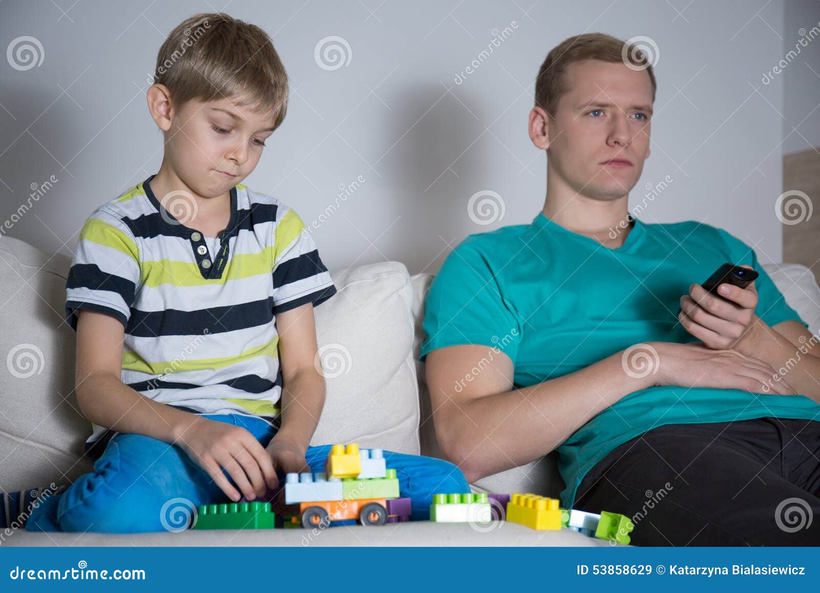 Sad Little Boy Playing Alone Stock Image - Image of sadness, attention ...