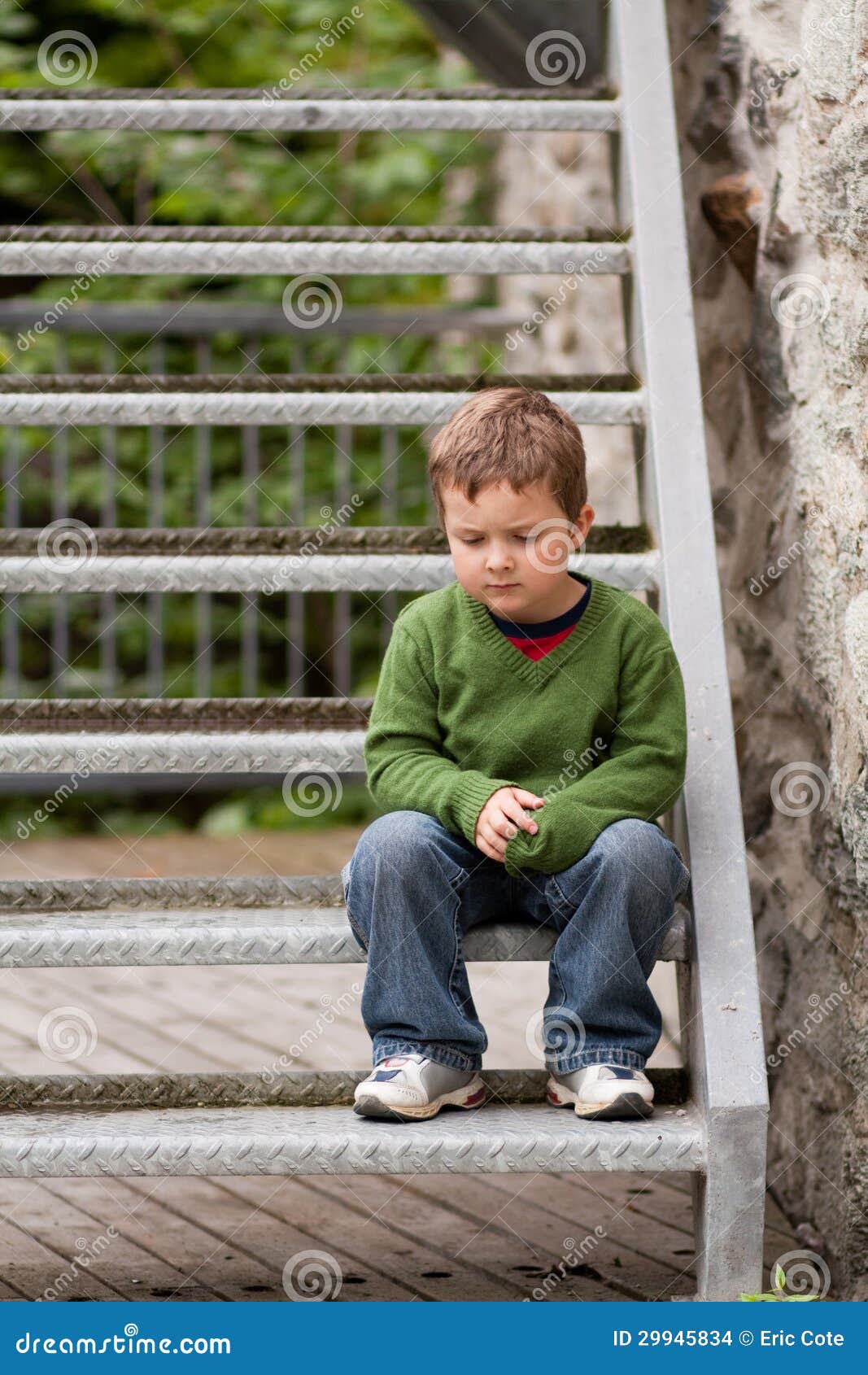 Sad little boy stock photo. Image of person, caucasian - 29945834