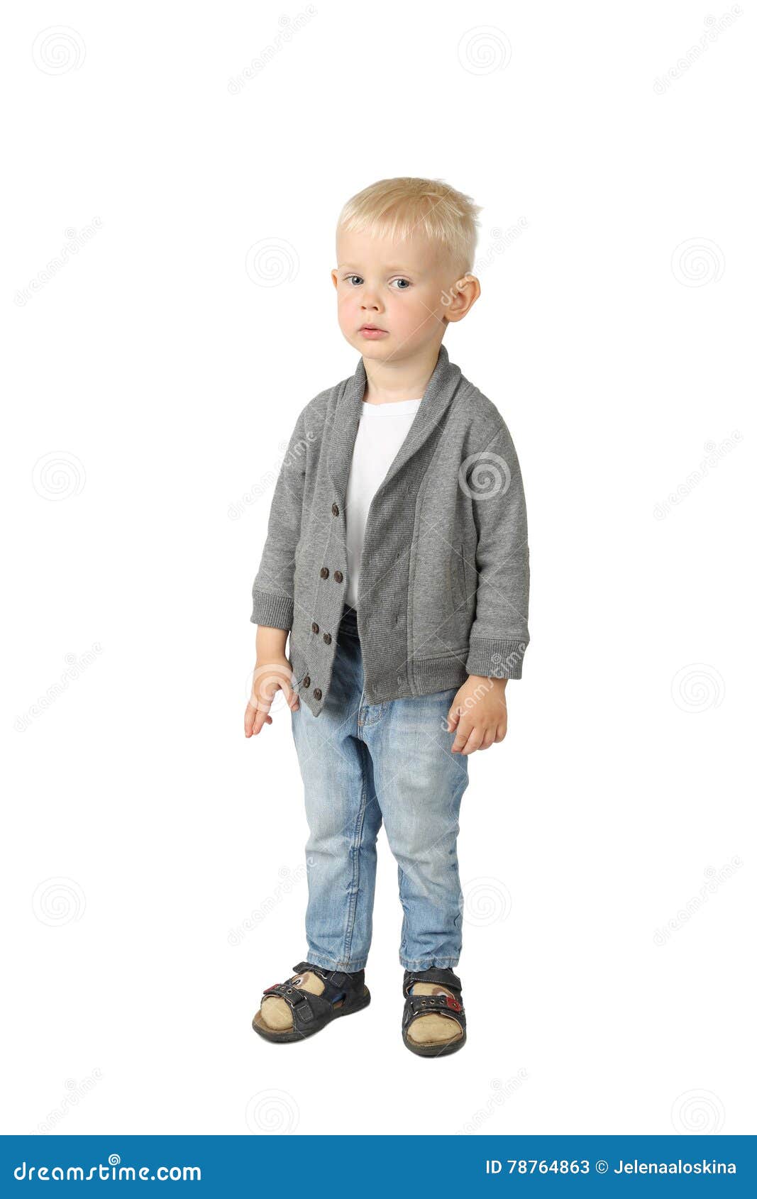 Sad little boy standing stock image. Image of emotion - 78764863