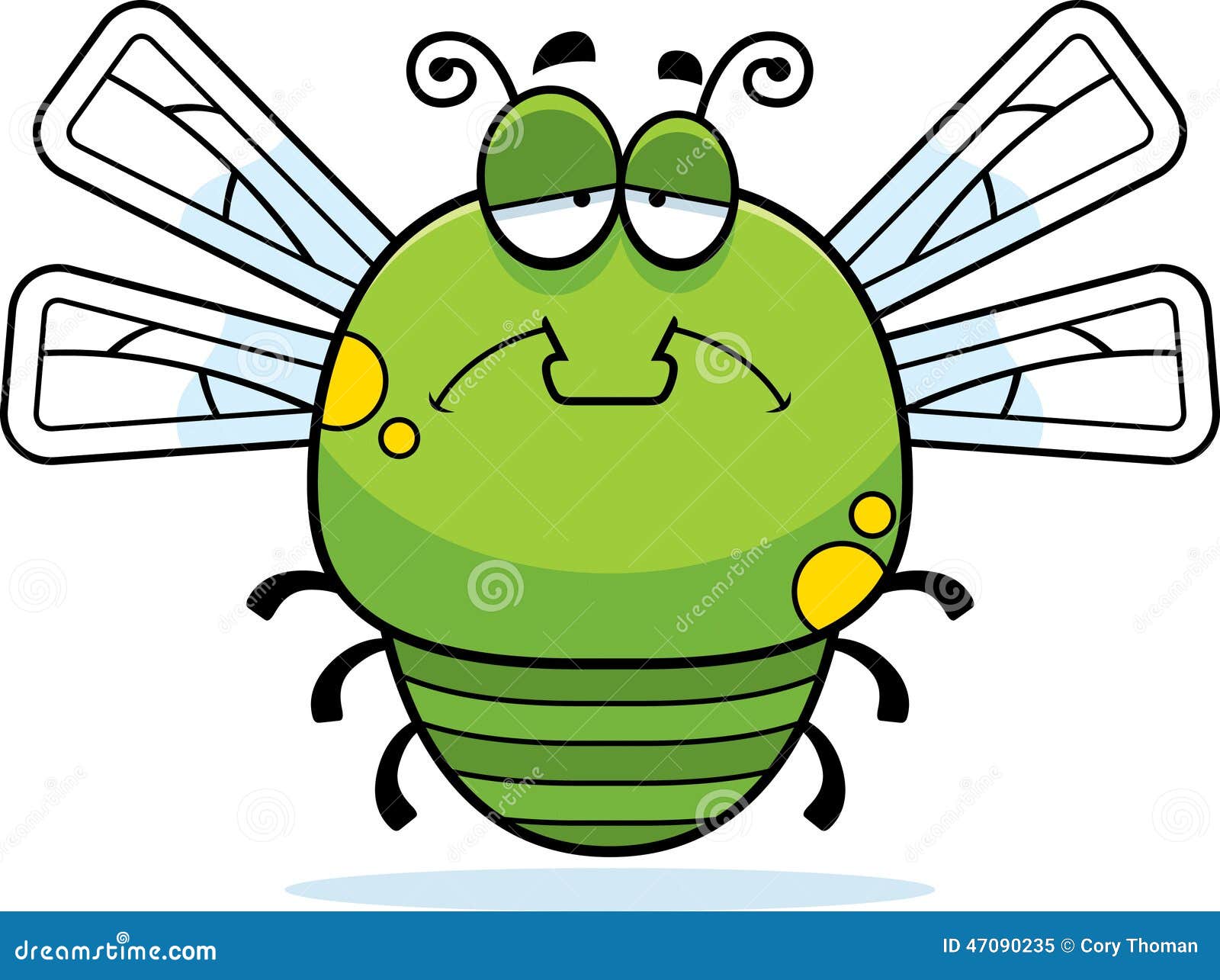 Sad Little Dragonfly stock vector. Illustration of graphic - 47090235