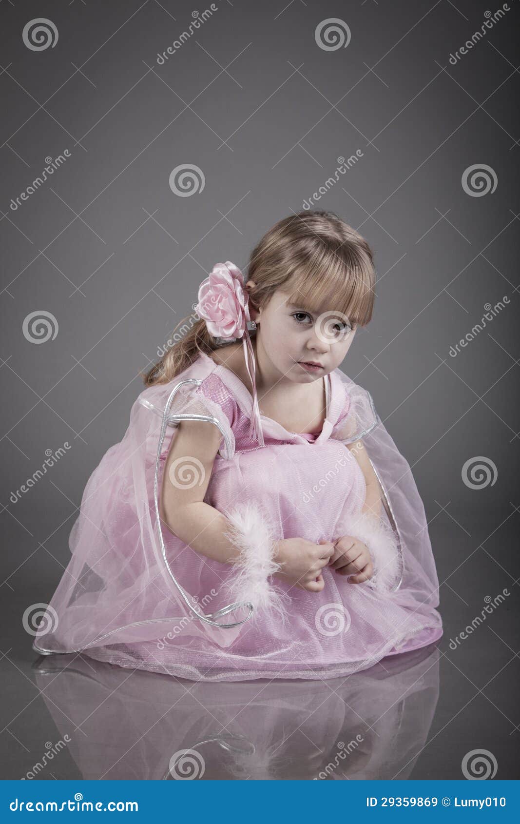 Sad Little Princess stock image. Image of clothing, beautiful - 29359869
