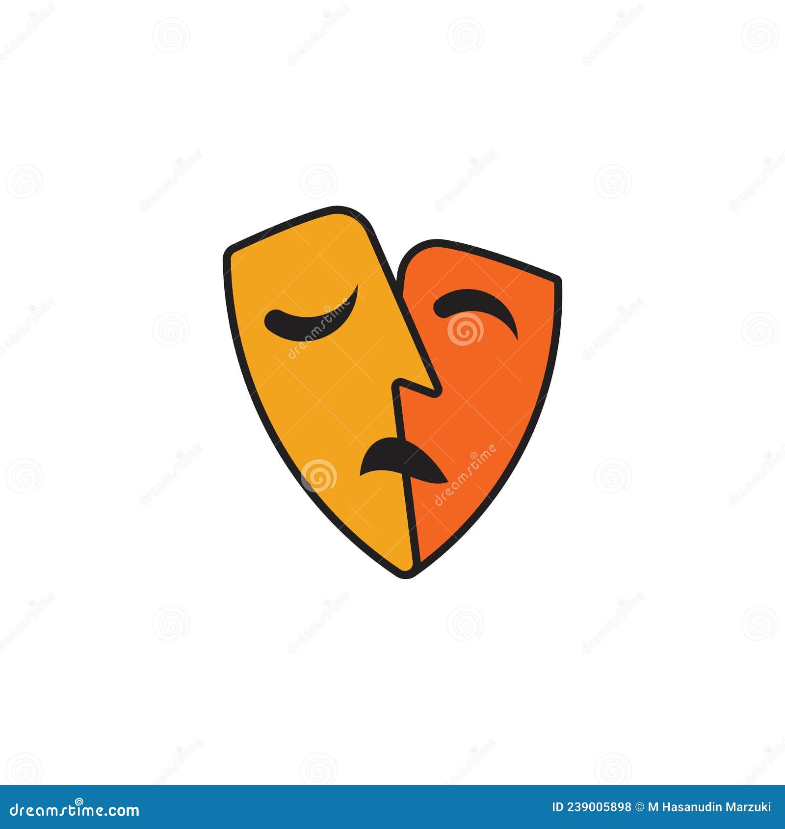 Sad logo icon vector stock vector. Illustration of alone - 239005898