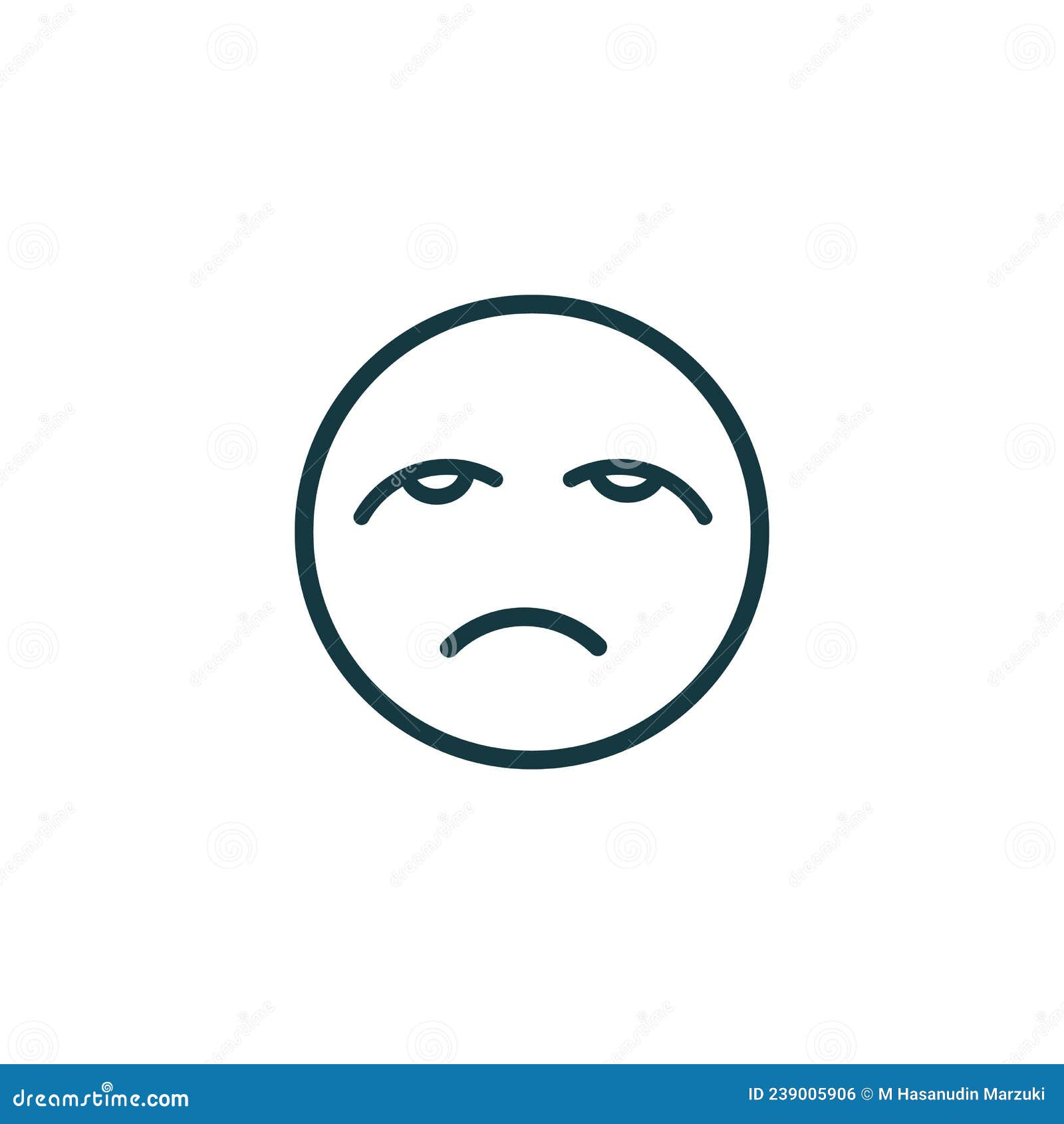 Sad logo icon vector stock vector. Illustration of black - 239005906
