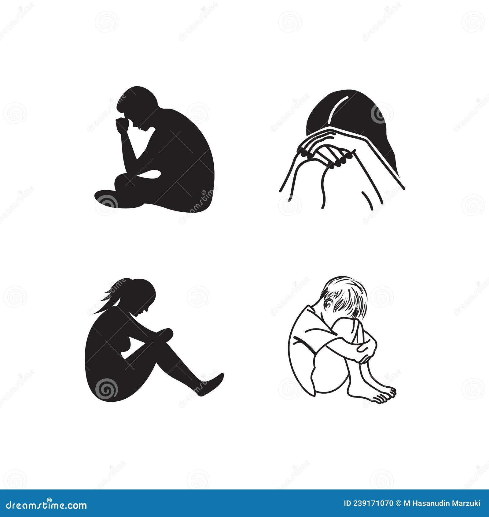 Sad logo icon vector stock vector. Illustration of icon - 239171070