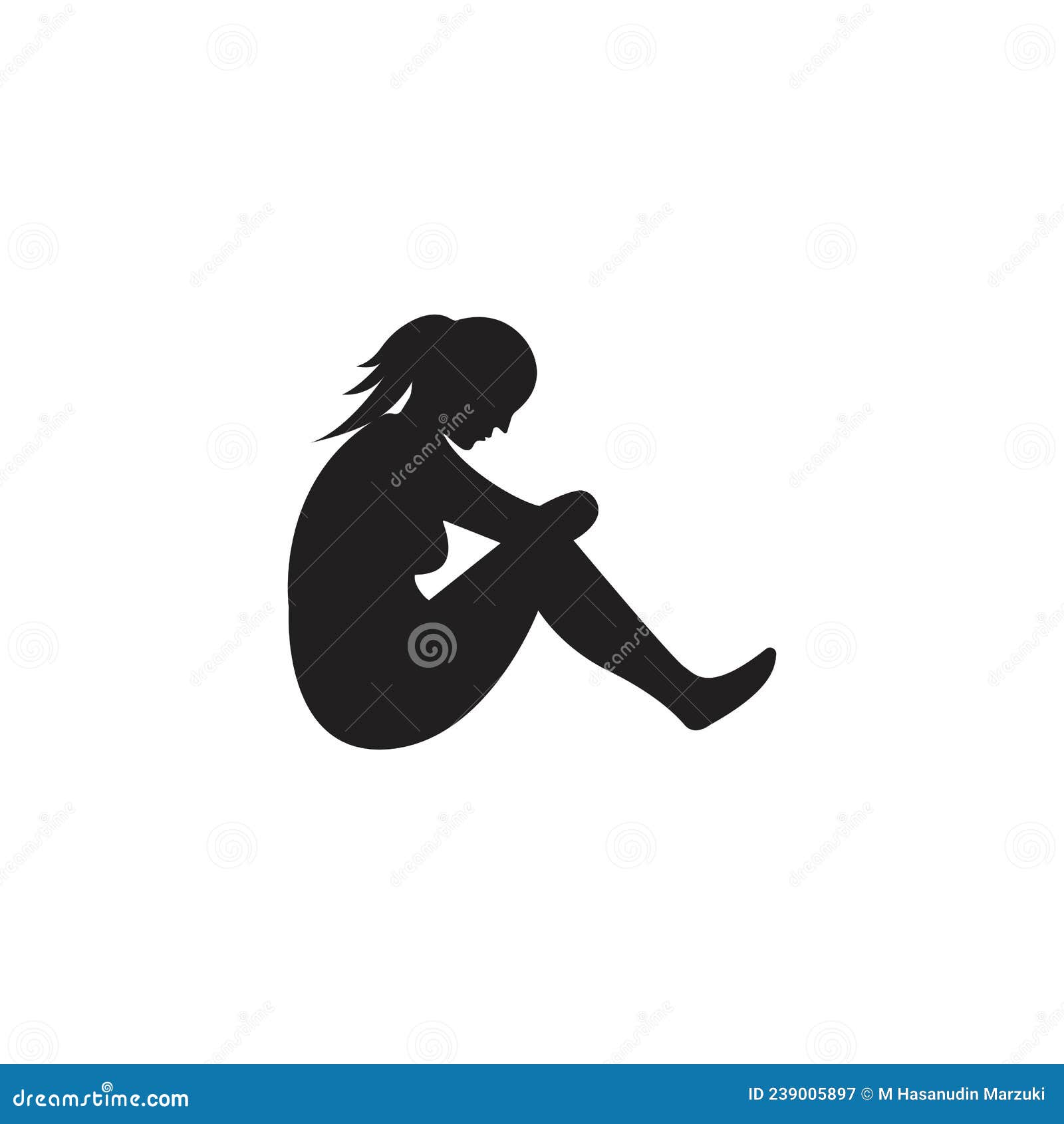 Sad logo icon vector stock vector. Illustration of depression - 239005897