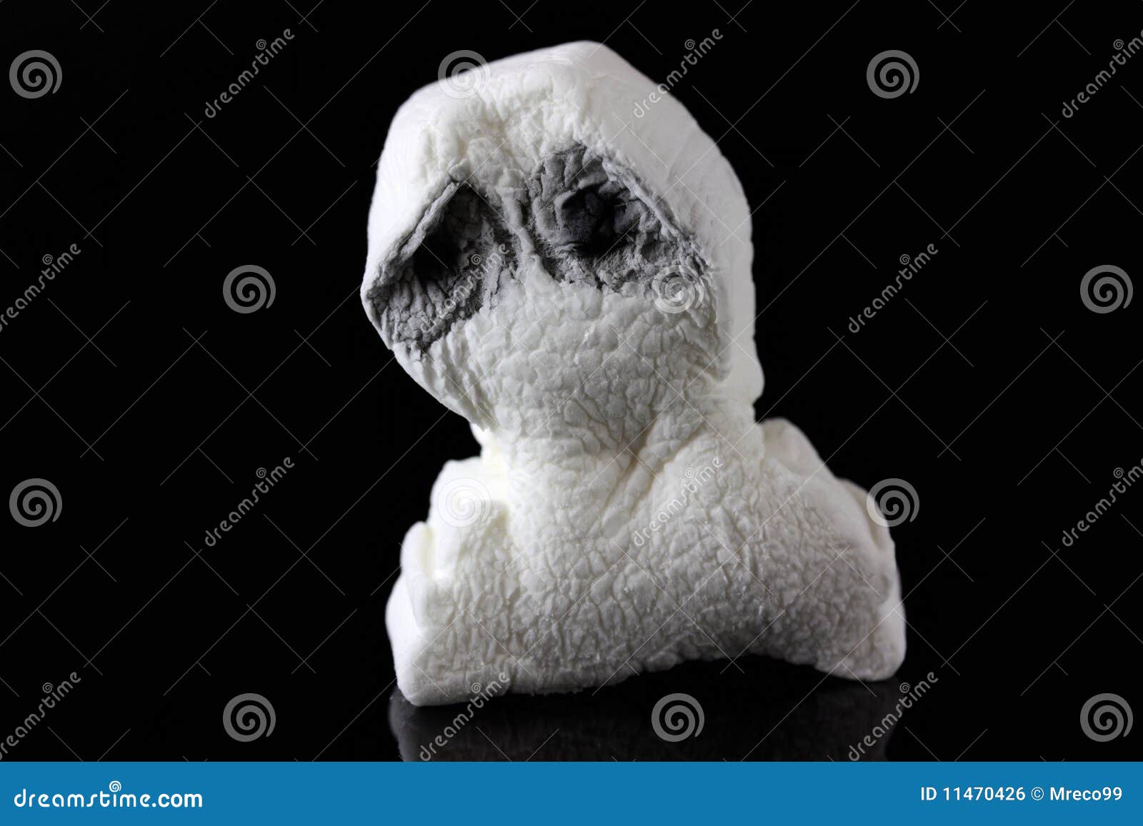 Sad Lonely Sick White Ghost Stock Photo - Image of nightmare ...