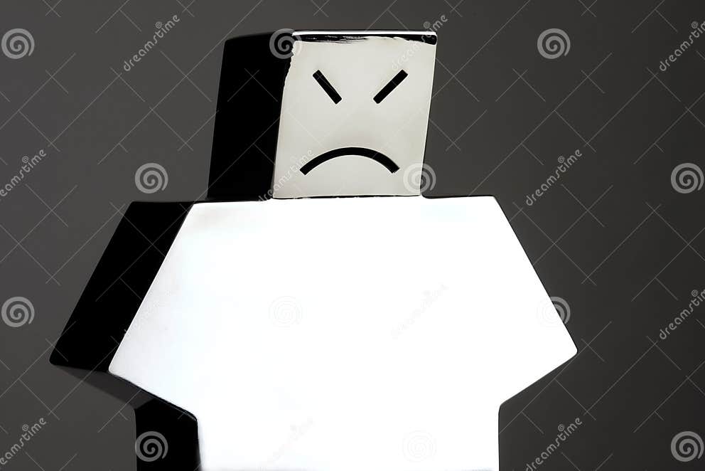 Sad, mad stock image. Image of robot, marvel, reflex, black - 1321935