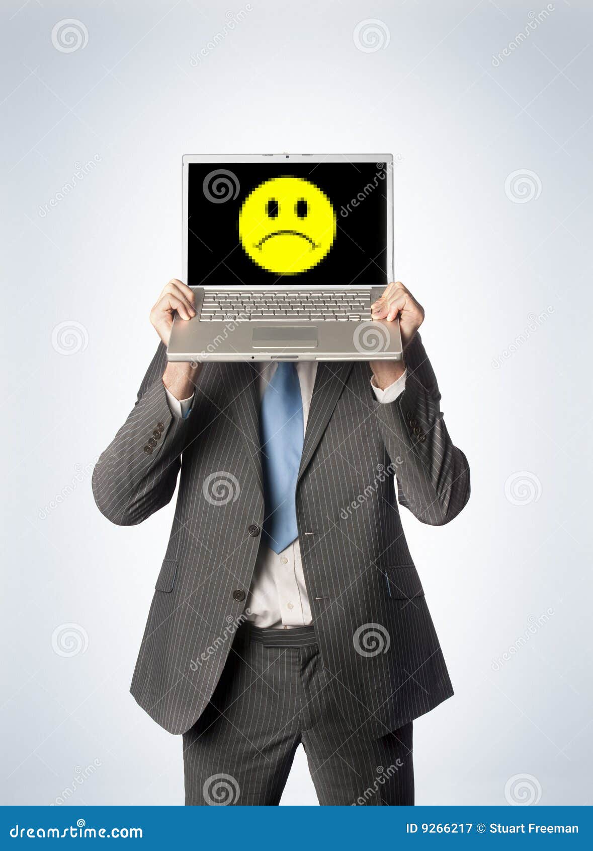 Sad male laptop stock image. Image of professional, business - 9266217