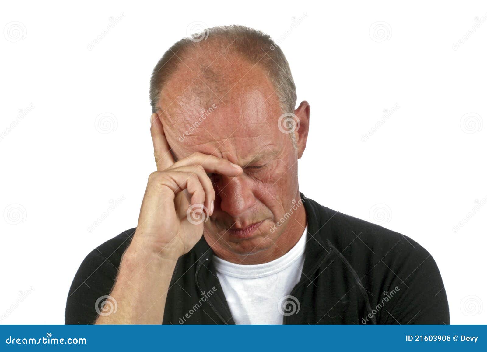 Sad man stock photo. Image of stress, worried, hands - 21603906