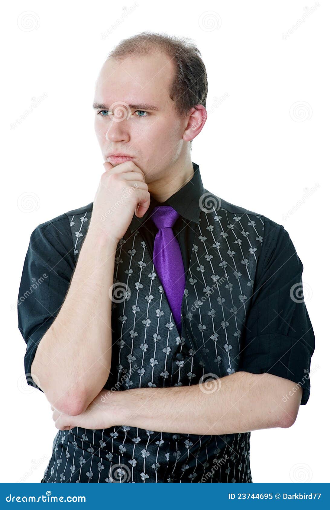 Sad man stock image. Image of beard, concept, decide - 23744695