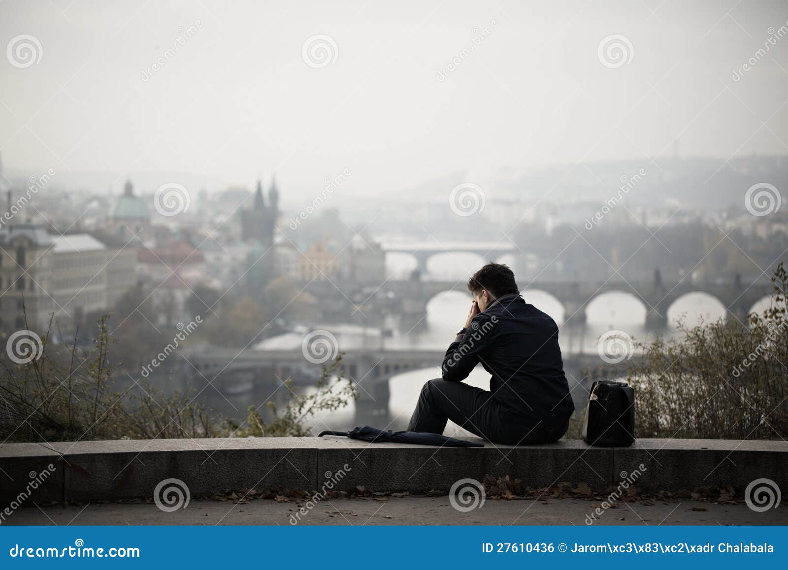 Sad man stock photo. Image of homelessness, building - 27610436