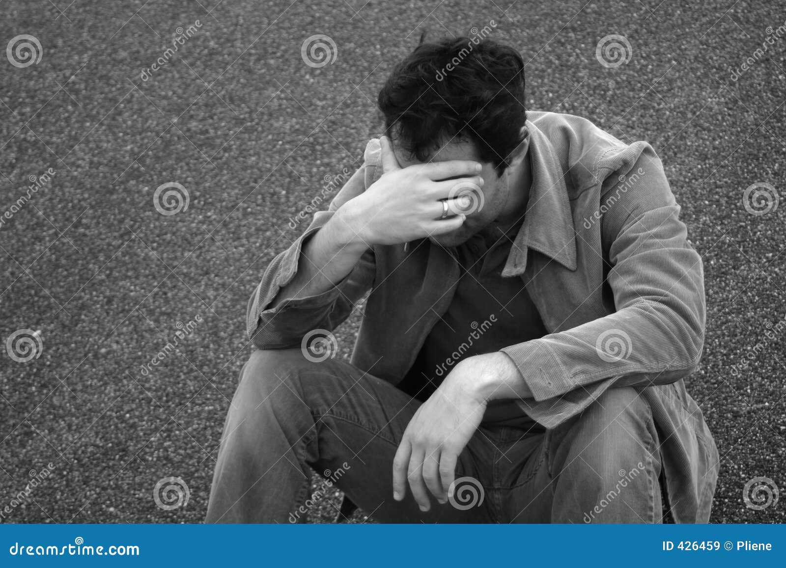 Sad Man stock image. Image of sorrow, sadness, weep, mournful - 426459