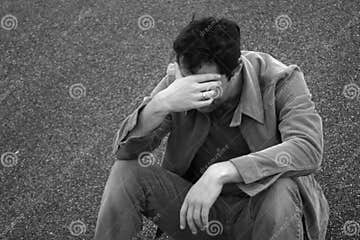 Sad Man stock image. Image of sorrow, sadness, weep, mournful - 426459