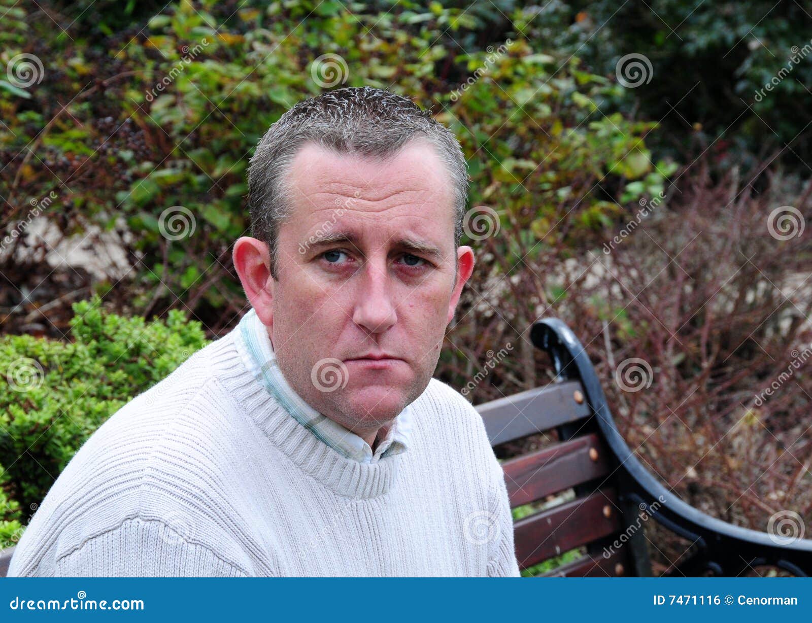 Sad man stock photo. Image of concerned, mature, person - 7471116