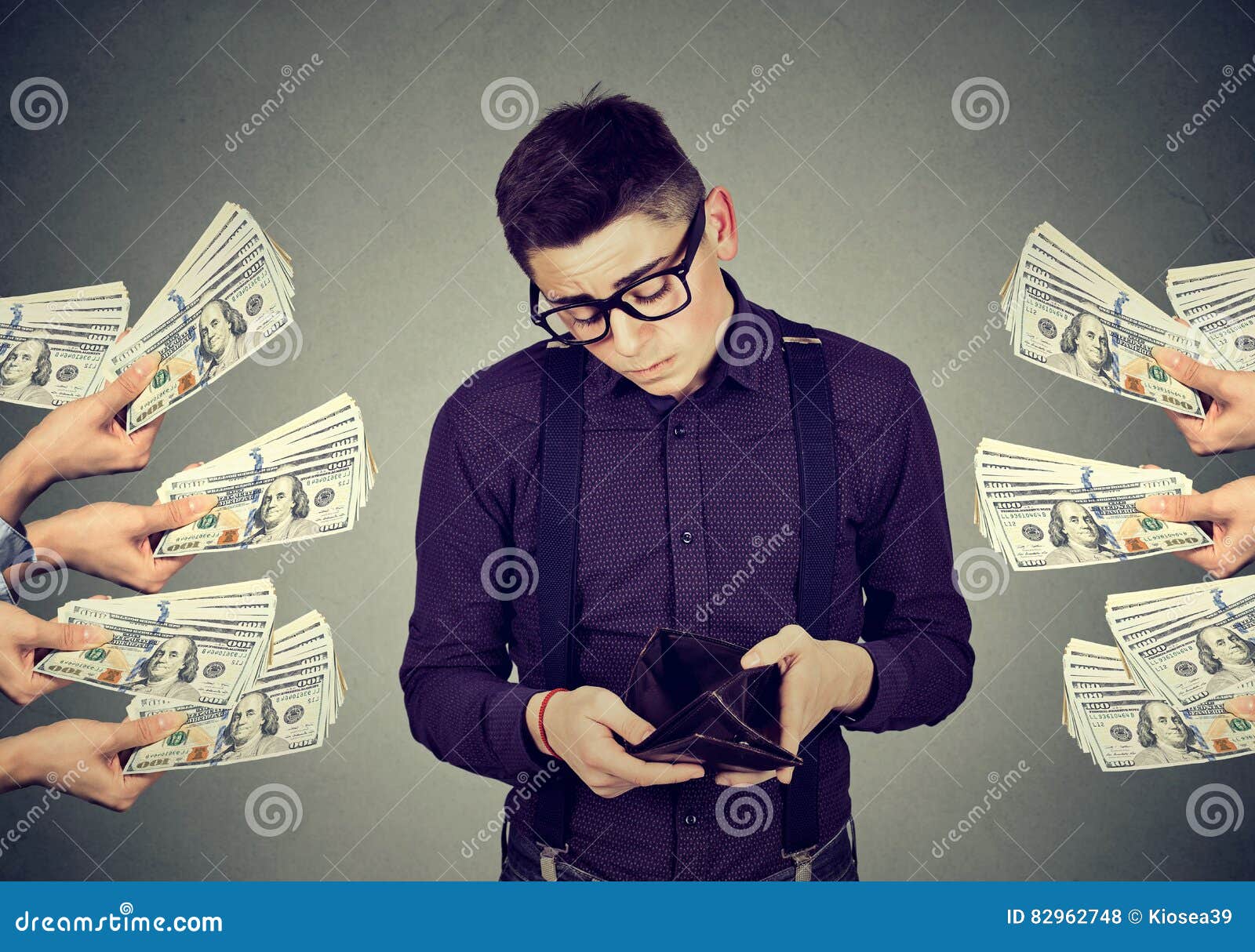 Sad Man With No Money