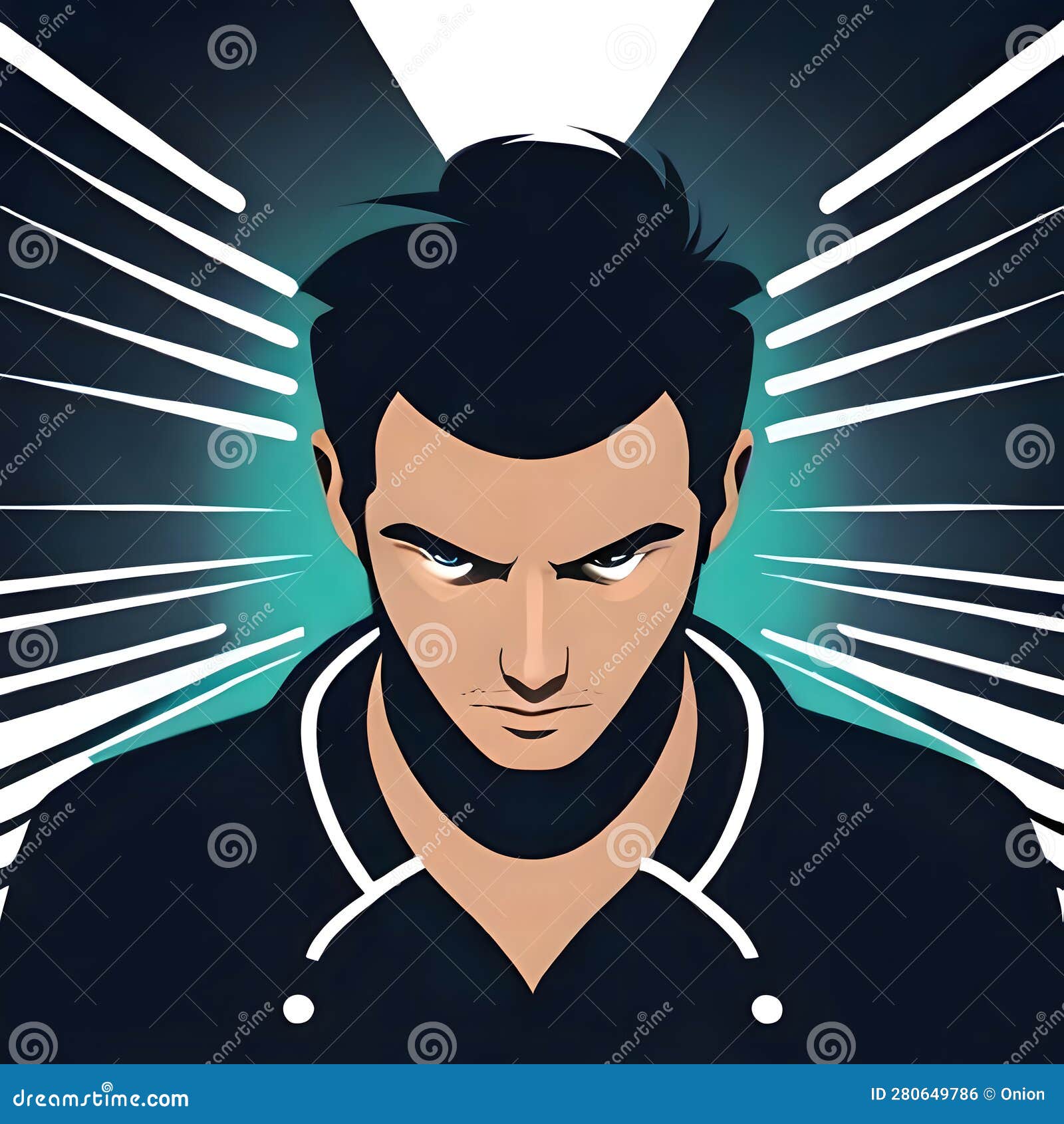 Sad Man Feeling Withdrawn - Ai Generated Image Stock Illustration ...