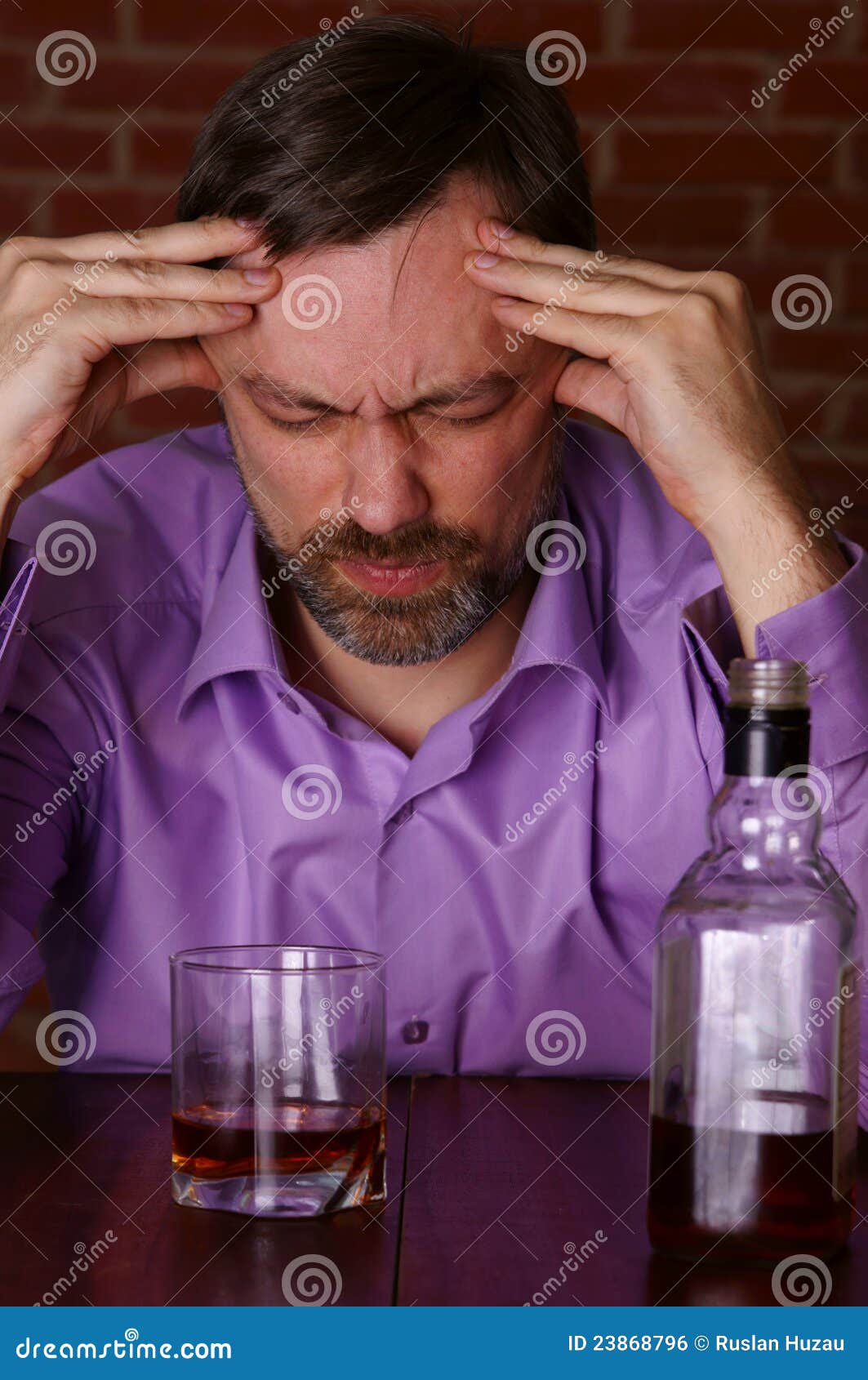 Sad man gets drunk stock photo. Image of grief, cute - 23868796