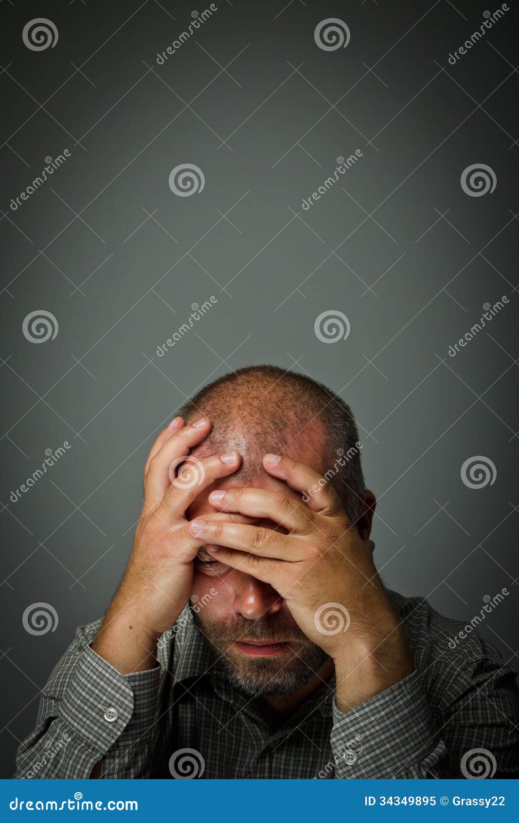 Sad man stock image. Image of lonely, poor, face, distress - 34349895