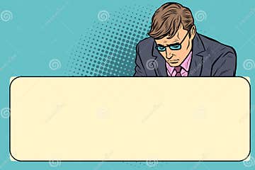 Sad Man. Problems Difficulty Failure Stress Stock Vector - Illustration ...