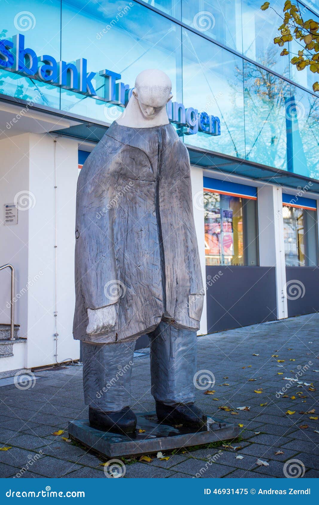 Sad Man Statue editorial image. Image of bank, financial - 46931475