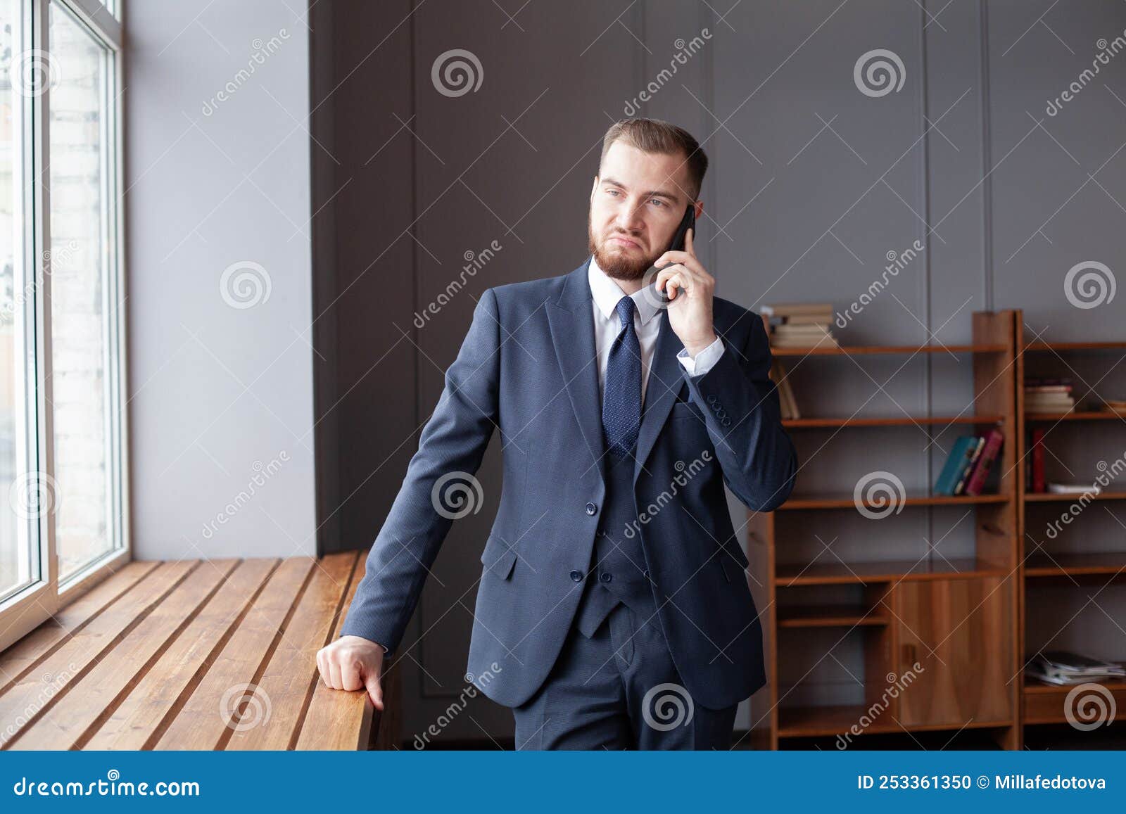 Sad Man Talking on Smart Phone Stock Photo - Image of entrepreneur ...