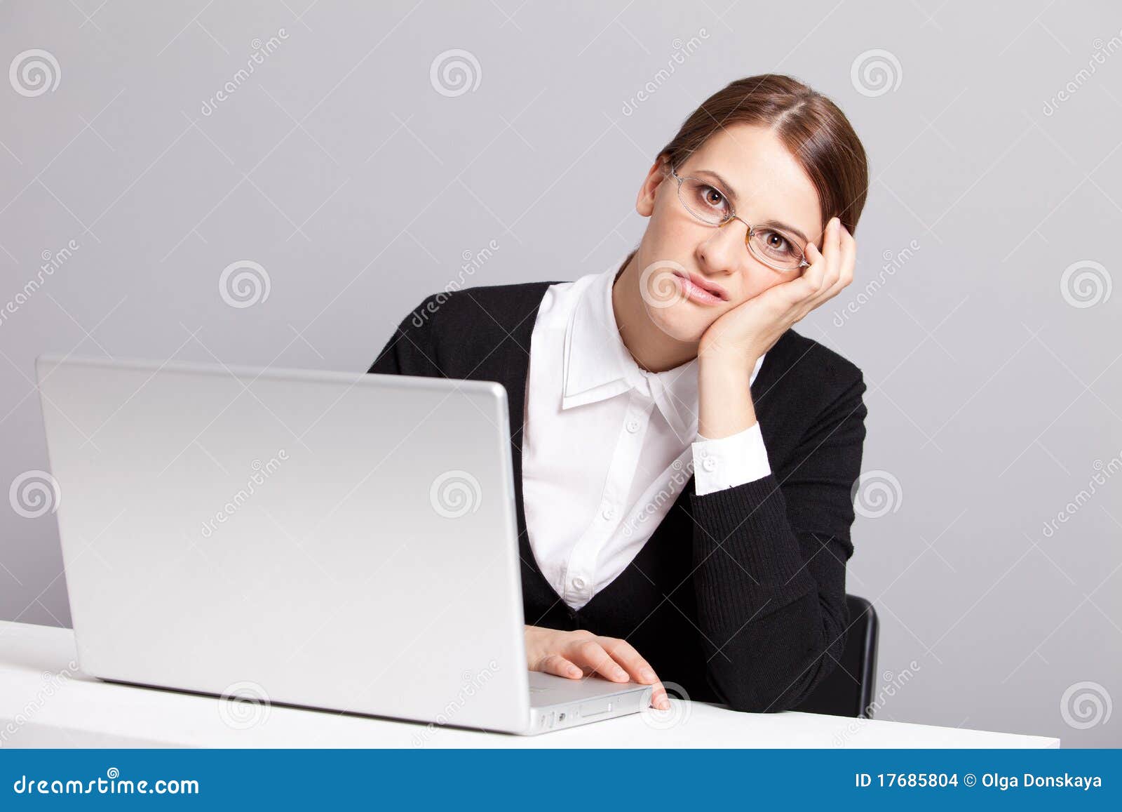 Sad manager stock photo. Image of business, black, professional - 17685804