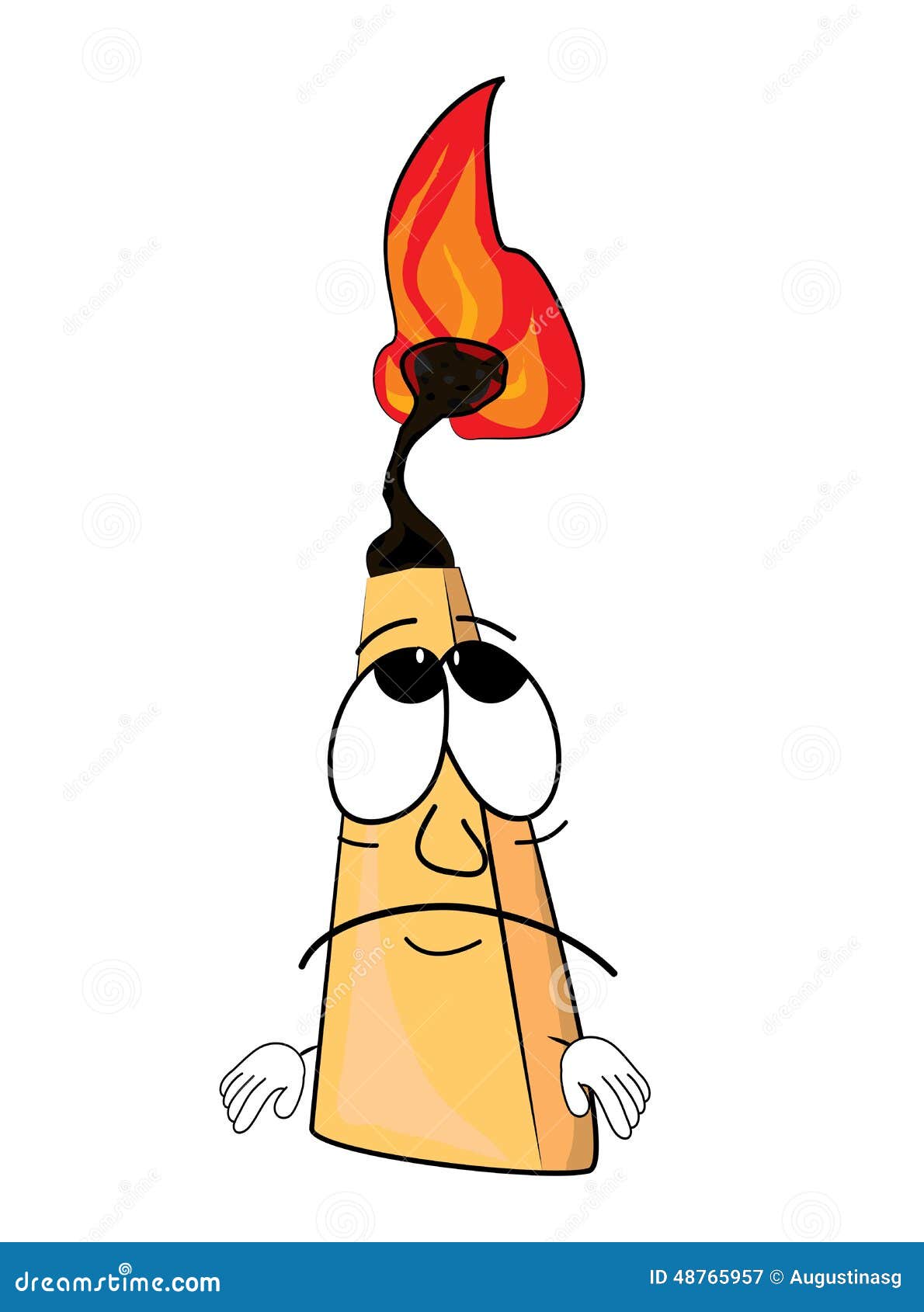 Sad Match Cartoon Royalty-Free Illustration | CartoonDealer.com #48765957