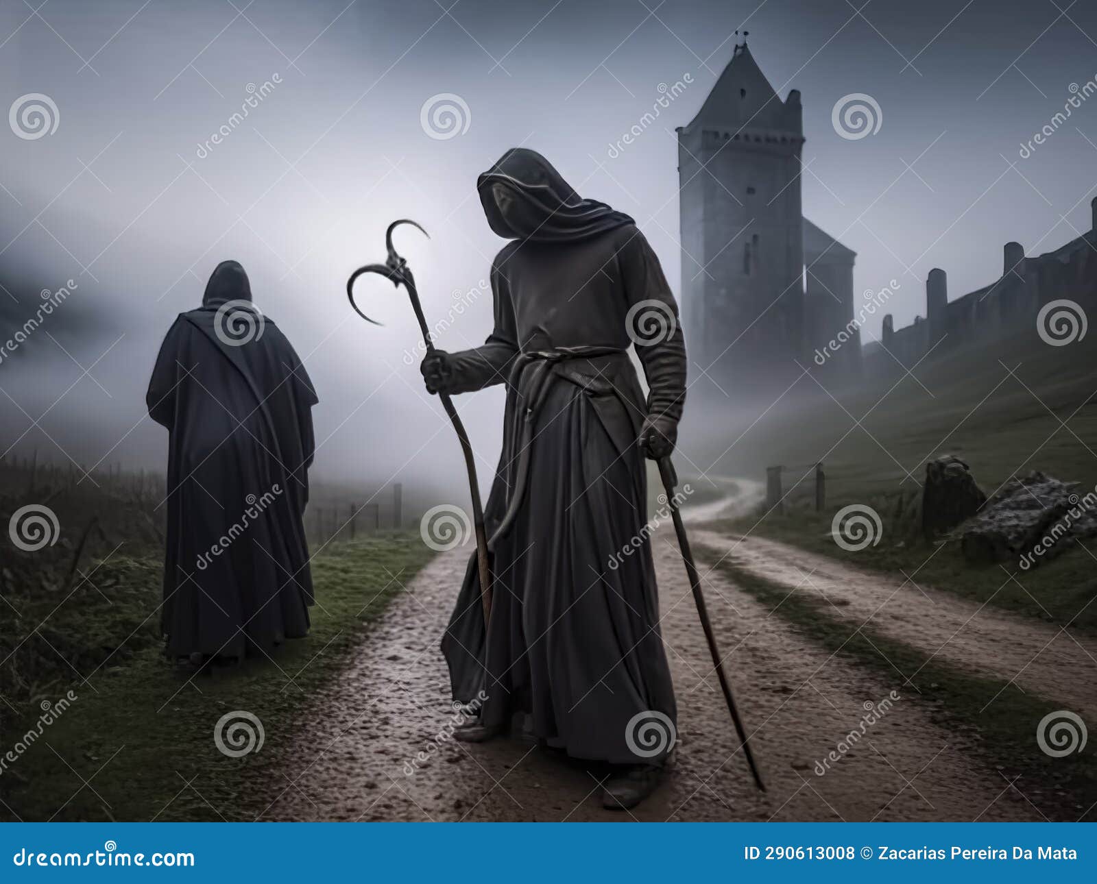 Sad Medieval Lepers Stock Photography | CartoonDealer.com #290613008