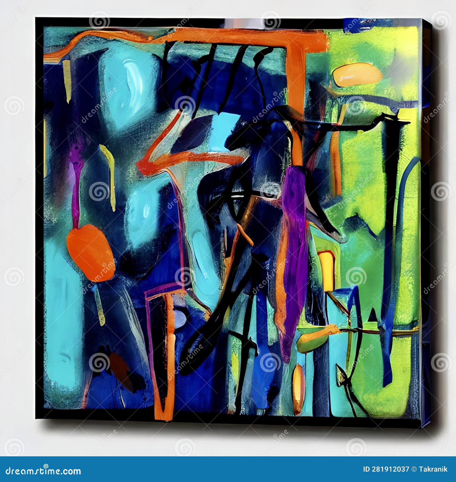 Sad Memories Abstract Expressionism Stock Illustration - Illustration ...