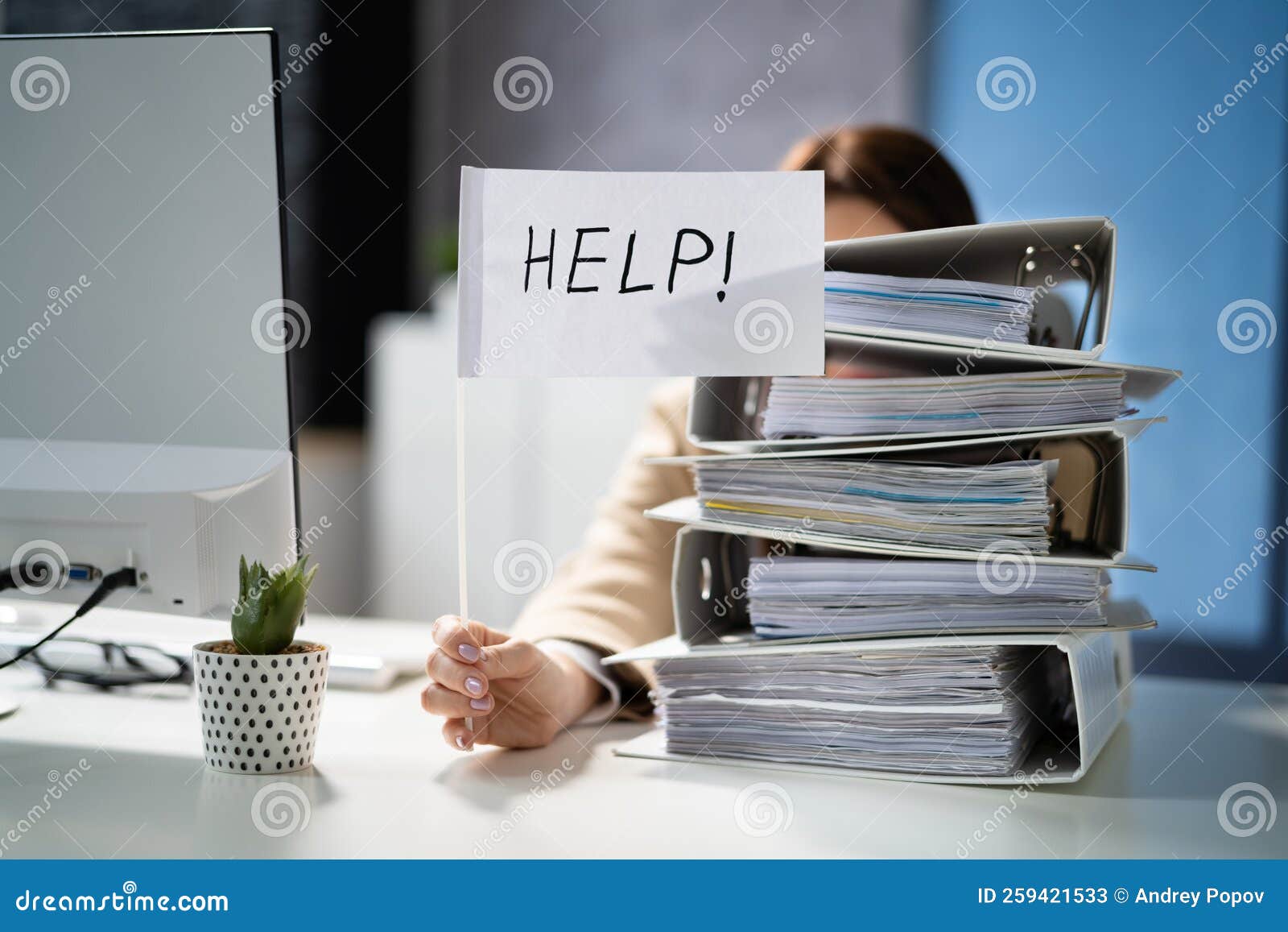 Sad Men in Office with Tax Workload Stock Image - Image of executive ...