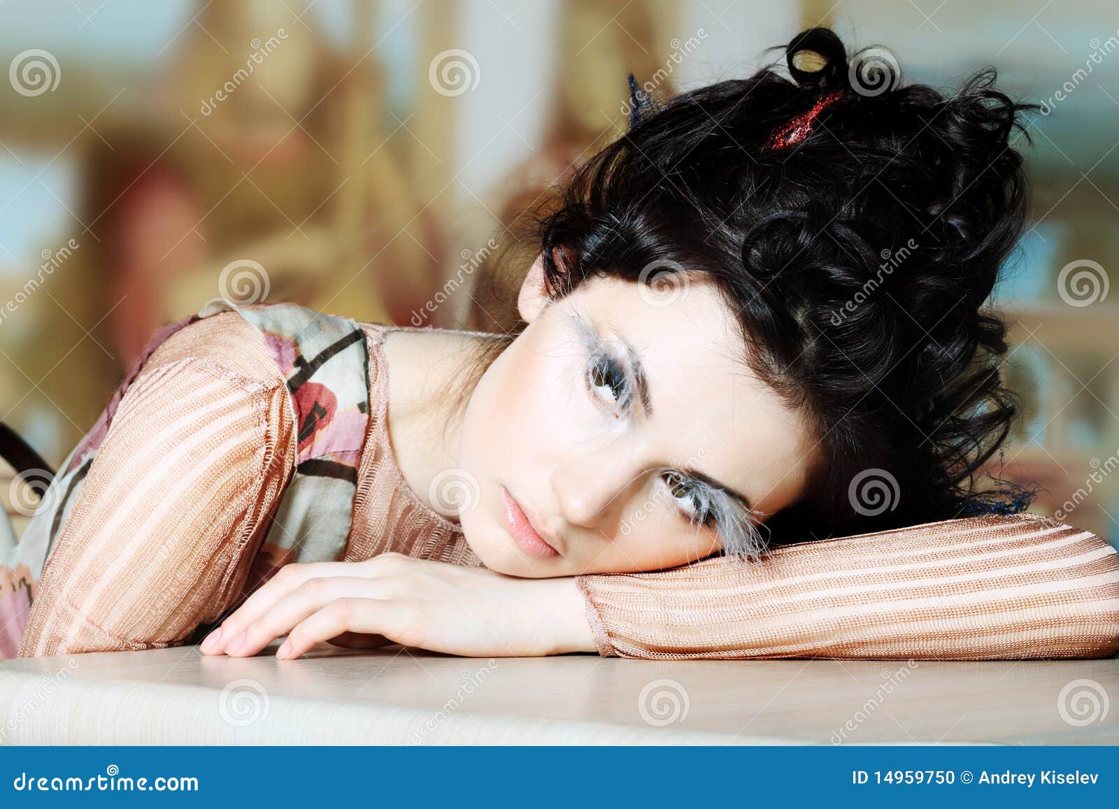 Sad model stock photo. Image of posing, girl, caucasian - 14959750