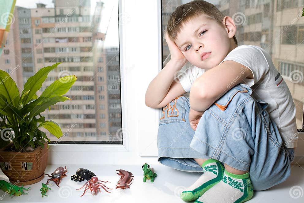 Sad mood stock photo. Image of child, contemplation, human - 17851412