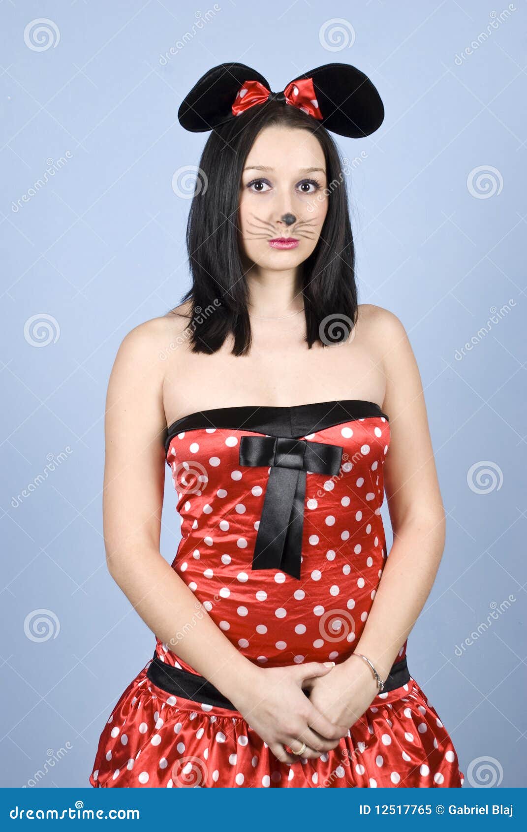 Sad Mouse Girl Royalty Free Stock Photo - Image: 12517765
