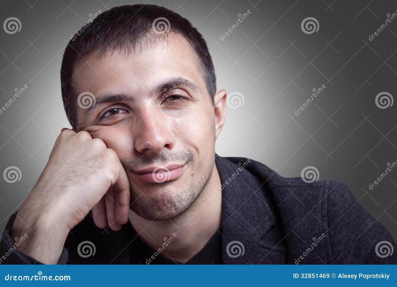 Sad office worker stock image. Image of model, jacket - 32851469