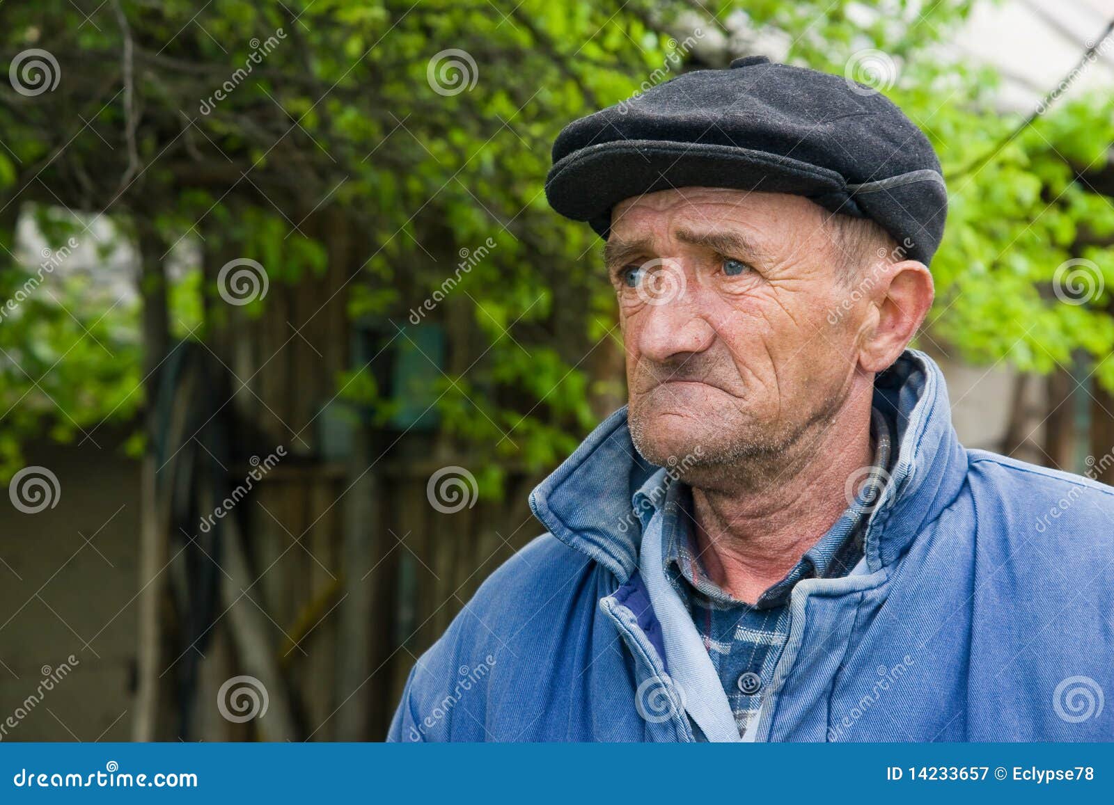 Sad old man stock image. Image of retirement, person - 14233657