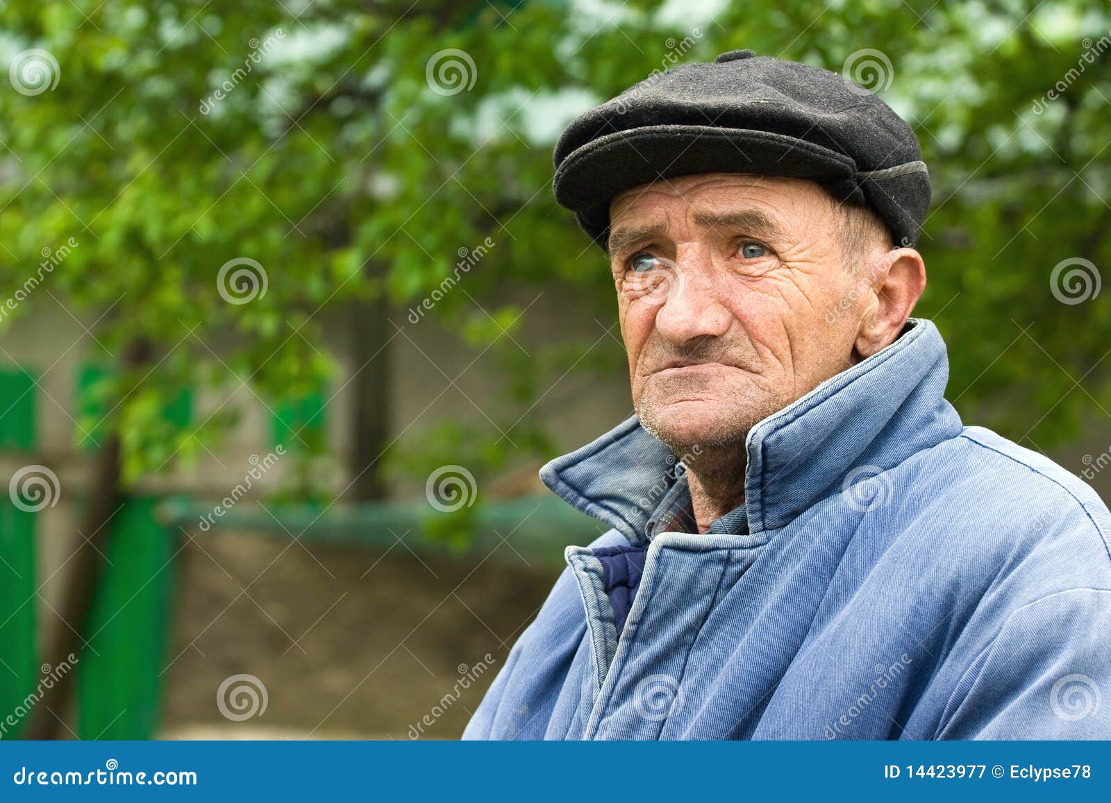 Sad old man stock image. Image of poor, thoughts, father - 14423977