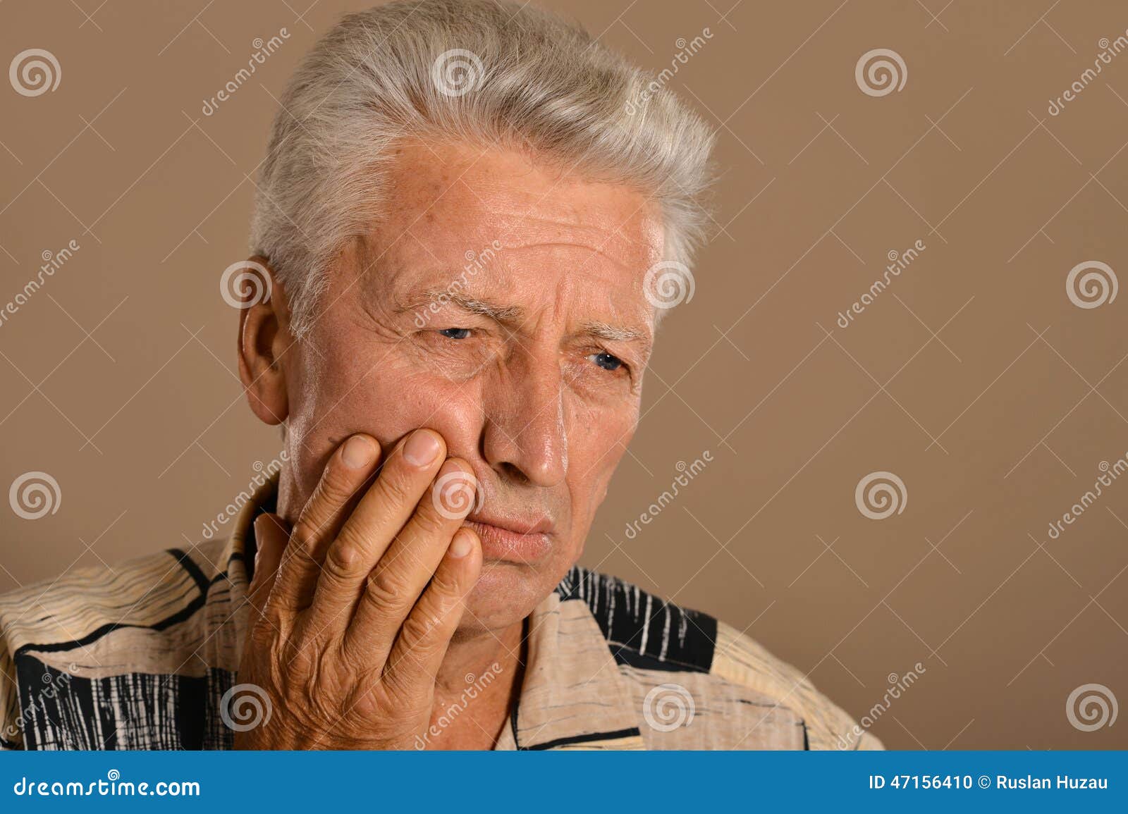 Sad old man stock photo. Image of single, closeup, grandfather - 47156410