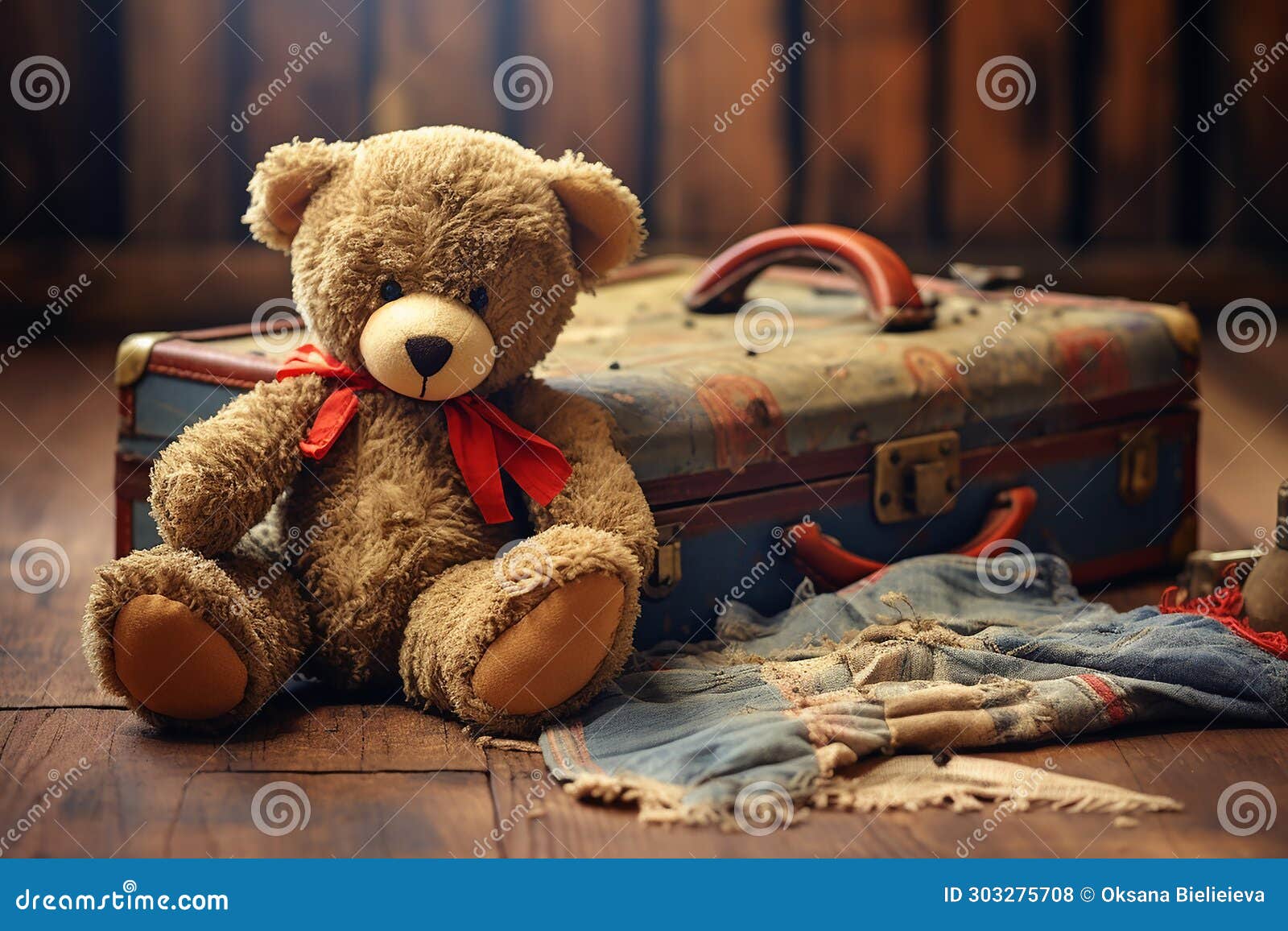 Sad Old Teddy Bear ,Retro Toy Toy Stock Photo - Image of happiness ...