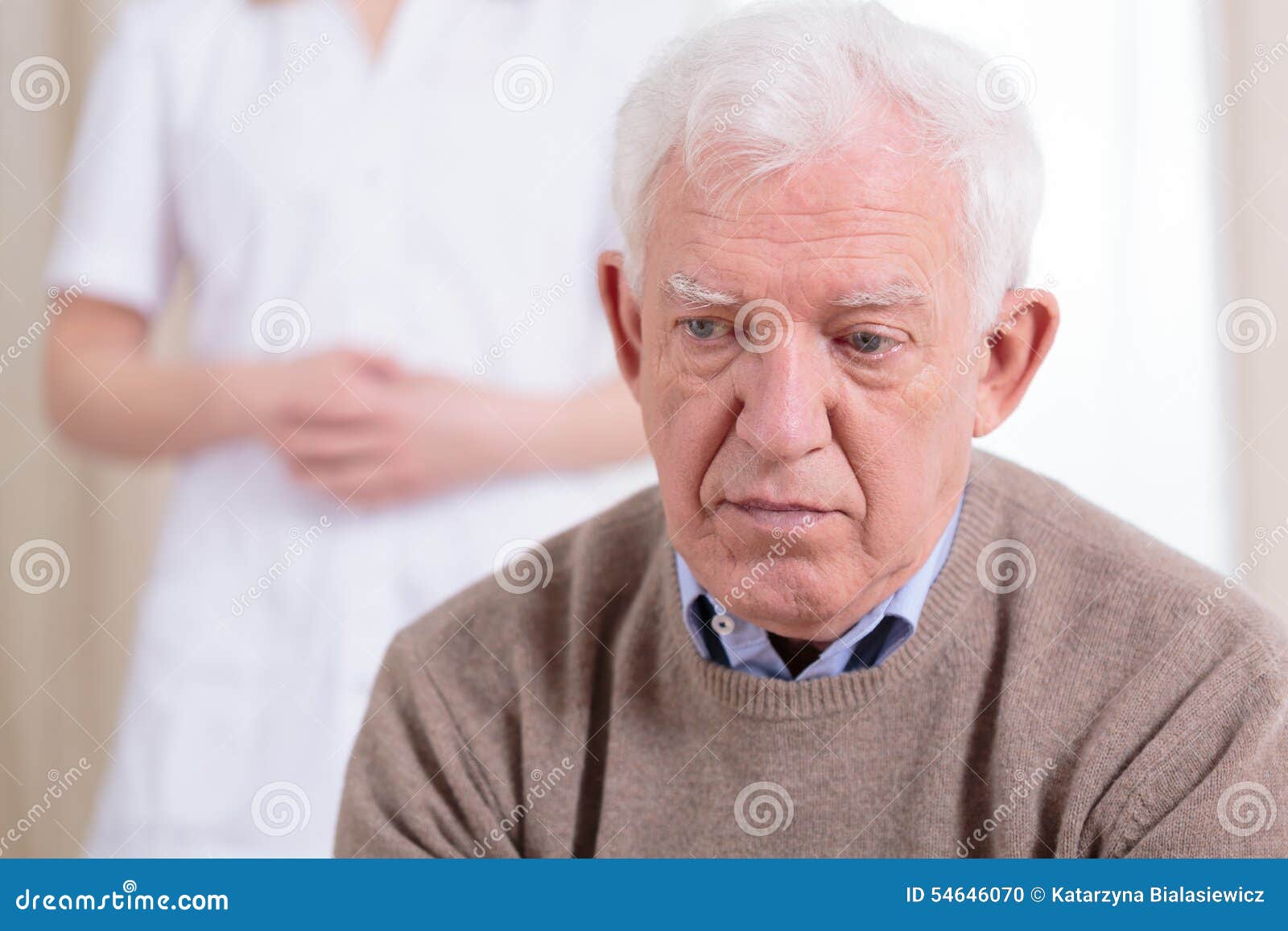 Sad older man stock photo. Image of alone, caucasian - 54646070