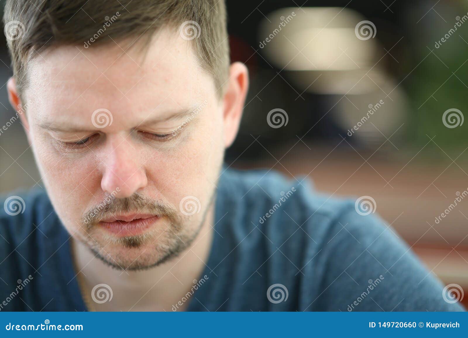 Sad and Overwhelmed Bearded Man Close-up Portrait Stock Photo - Image ... Sad and Overwhelmed Bearded Man Close-up Portrait Stock Photo - Image ...
