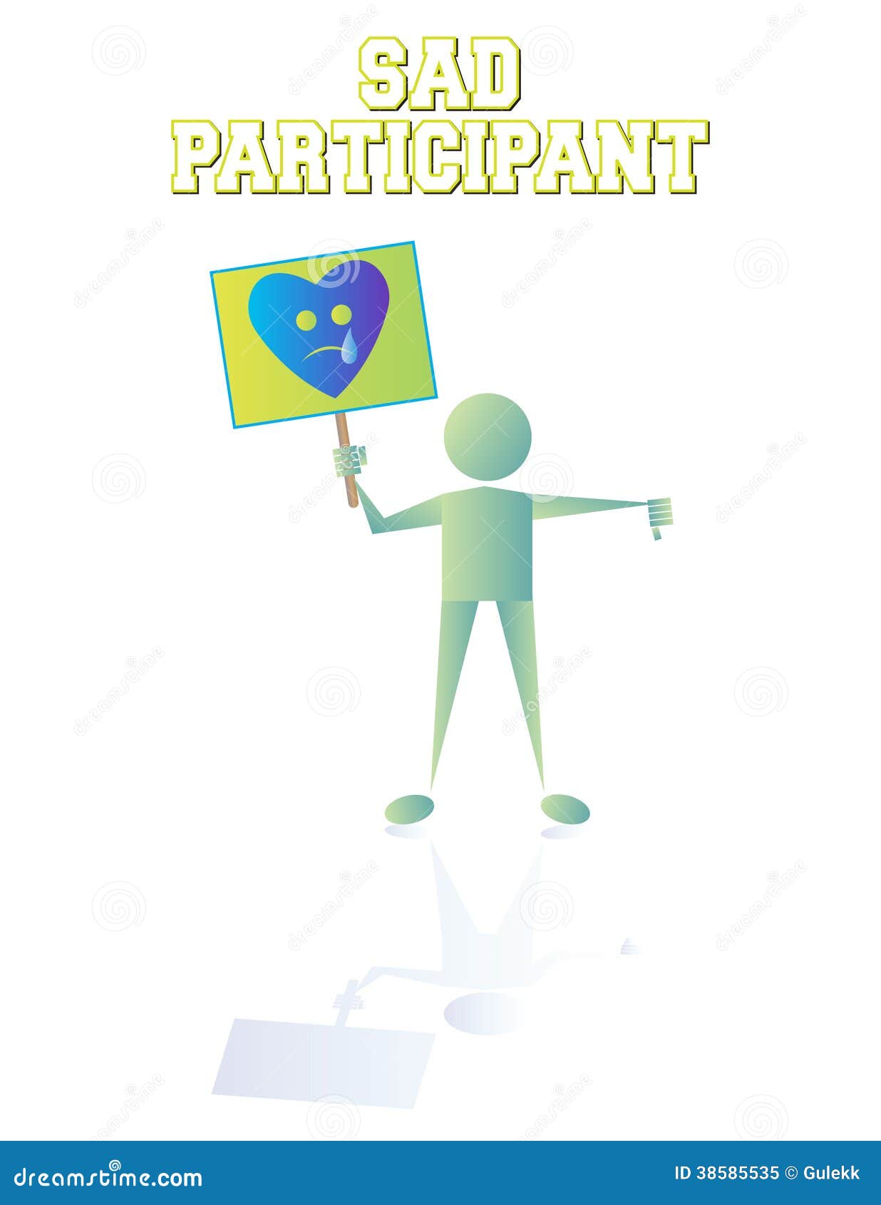 Sad stock illustration. Illustration of people, heart - 38585535