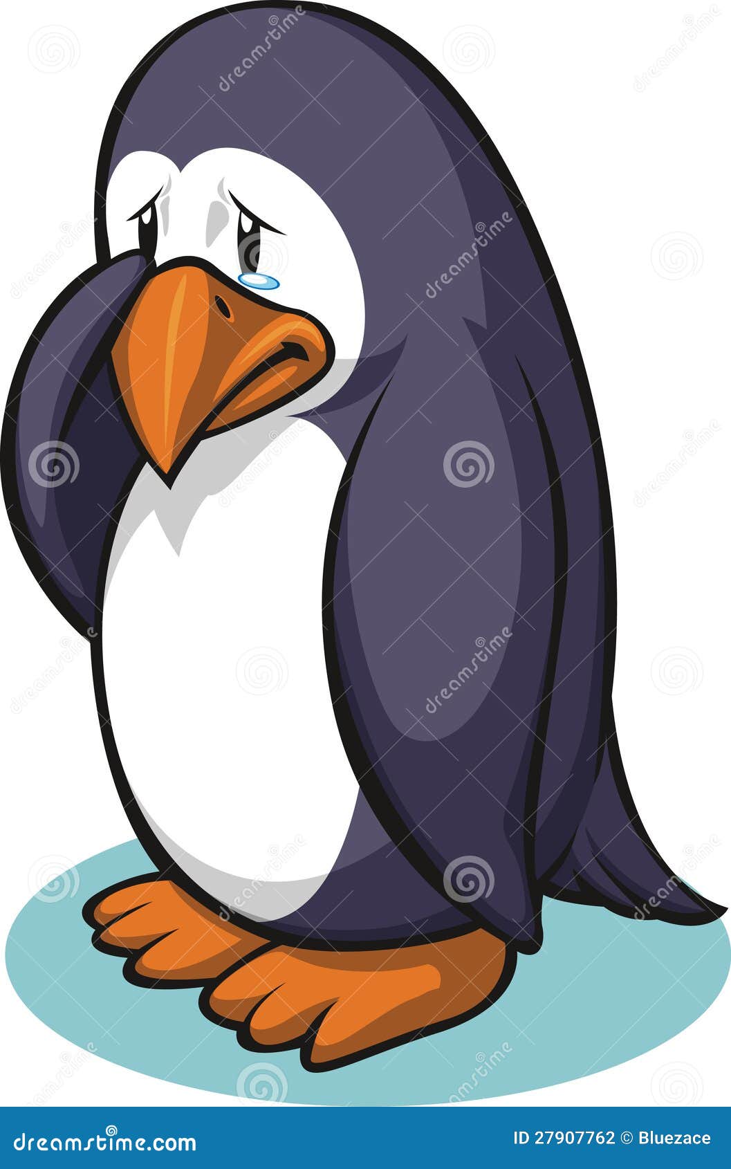Sad Cute Penguin