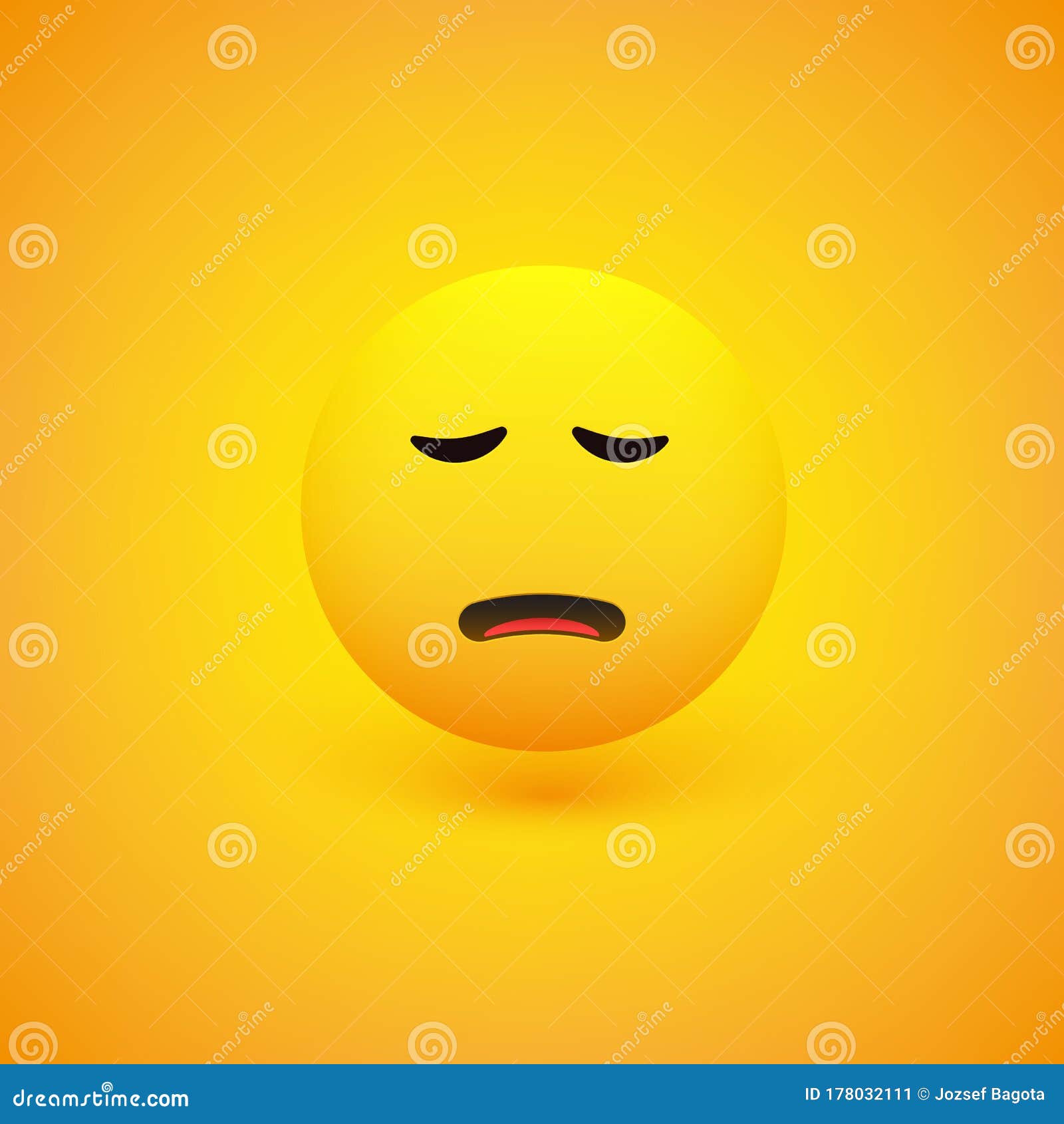 Sad Pensive Face - Emoticon - Vector Design Stock Vector - Illustration ...