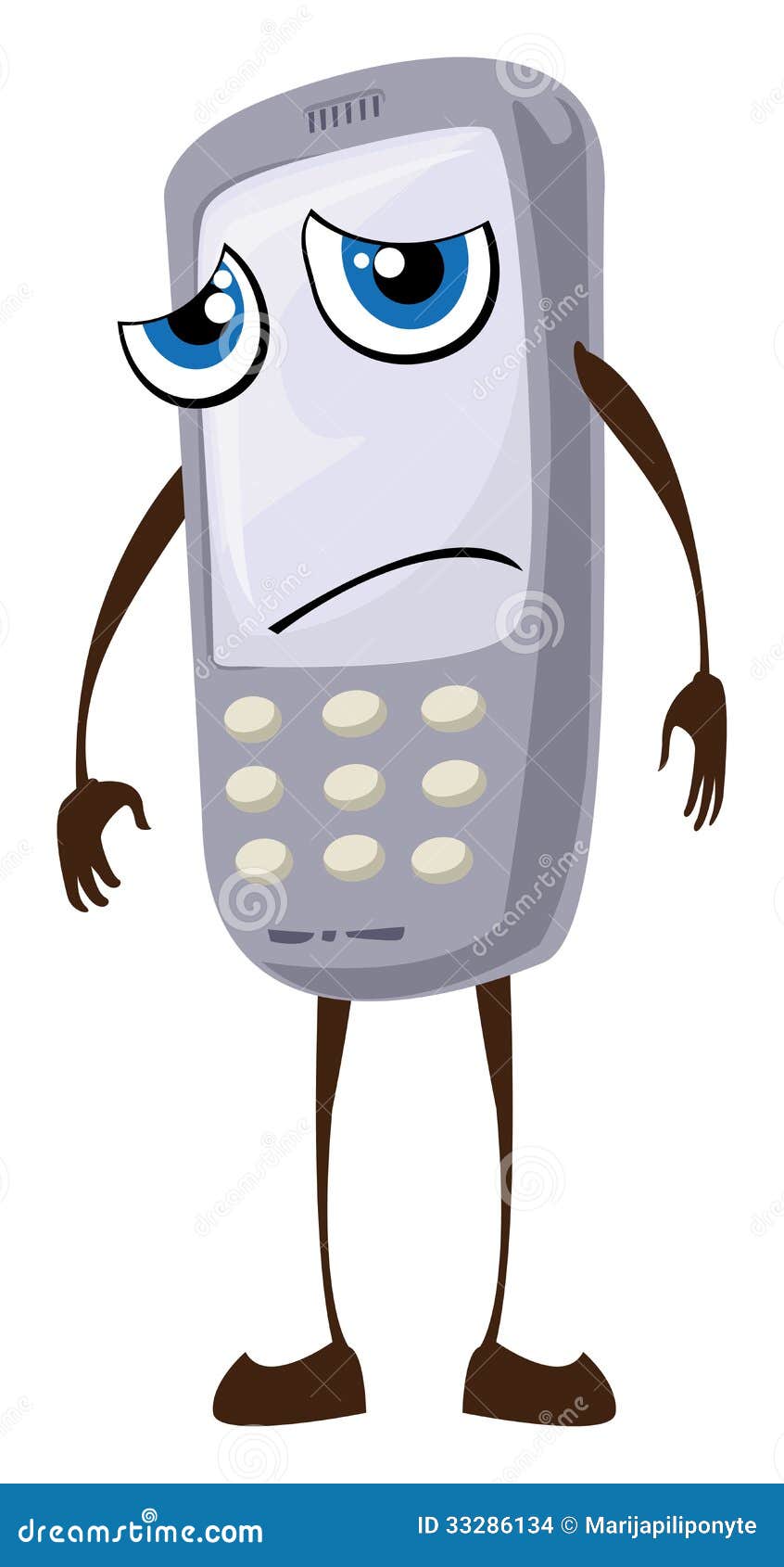 Sad Phone Stock Images - Image: 33286134