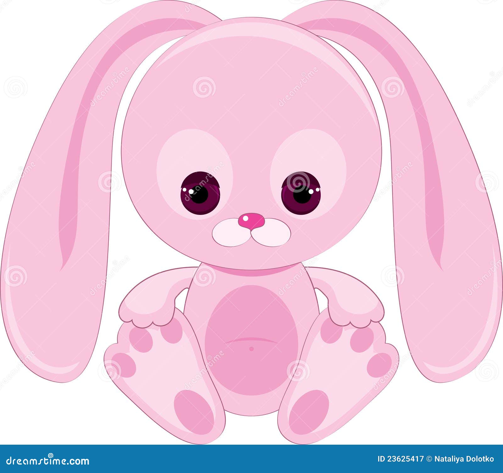 Pink Bunny Emoji Characters Set With Different Emotions Royalty-Free ...